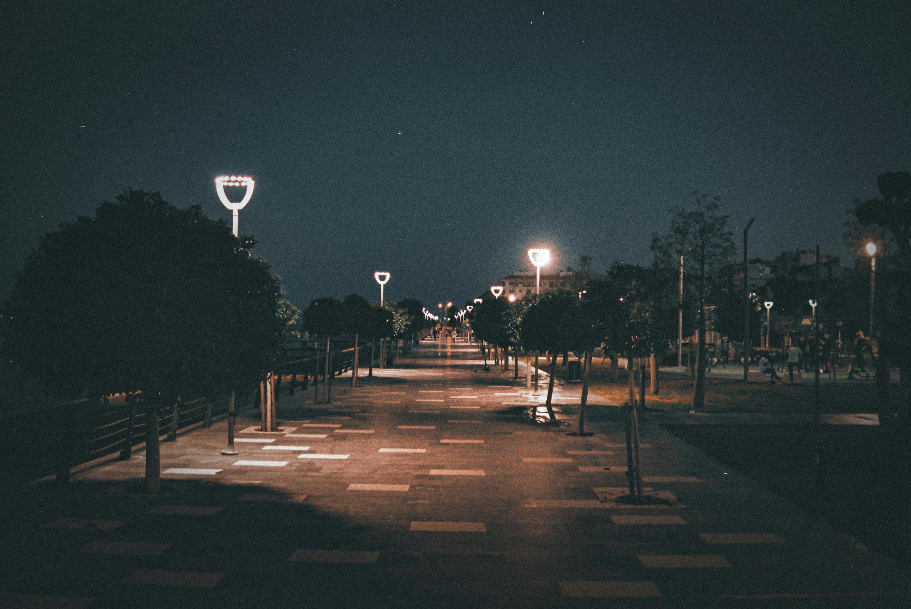 Lights over Promenade at Night · Free Stock Photo