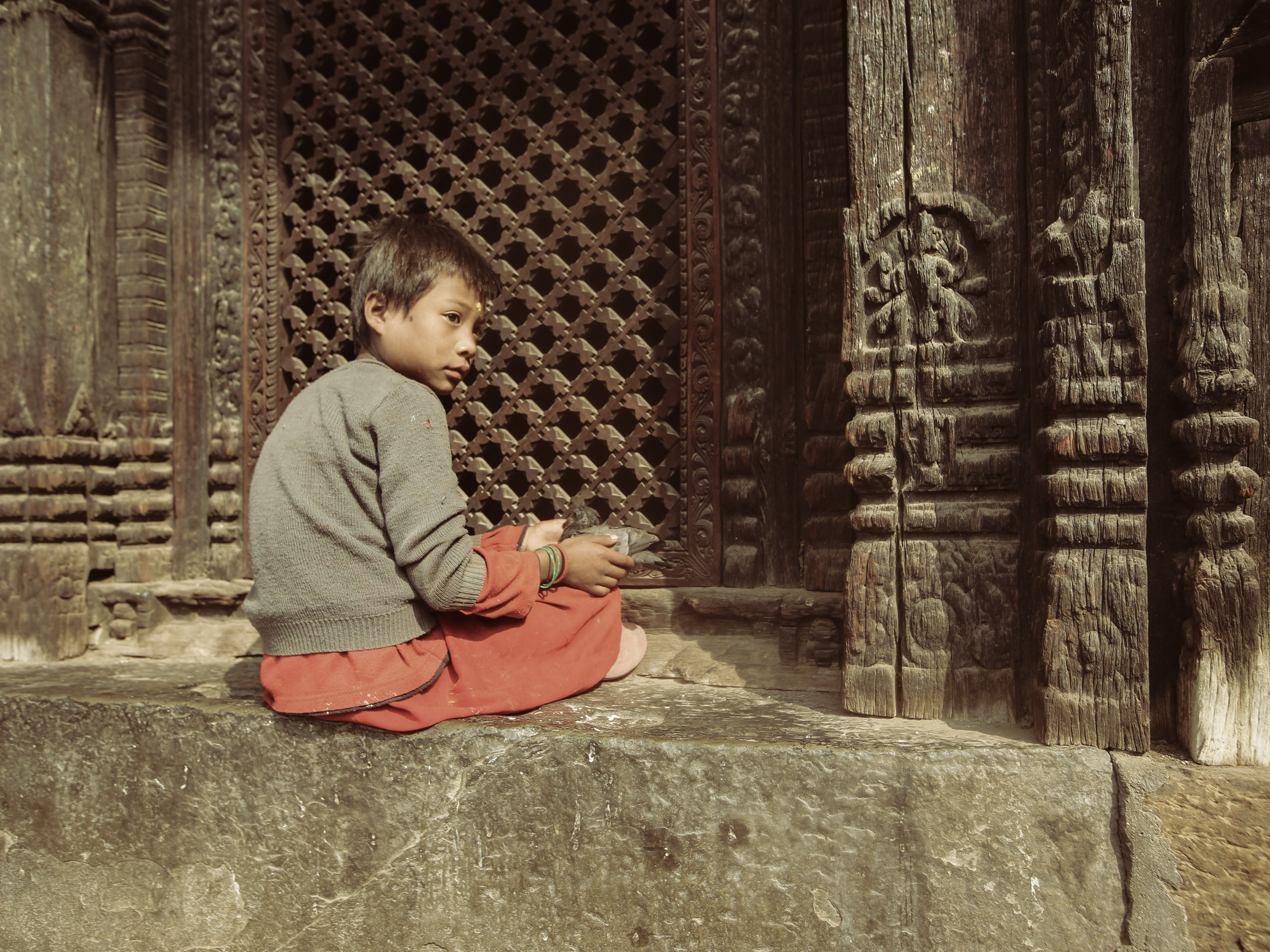 Three Boys Standing by the Window · Free Stock Photo