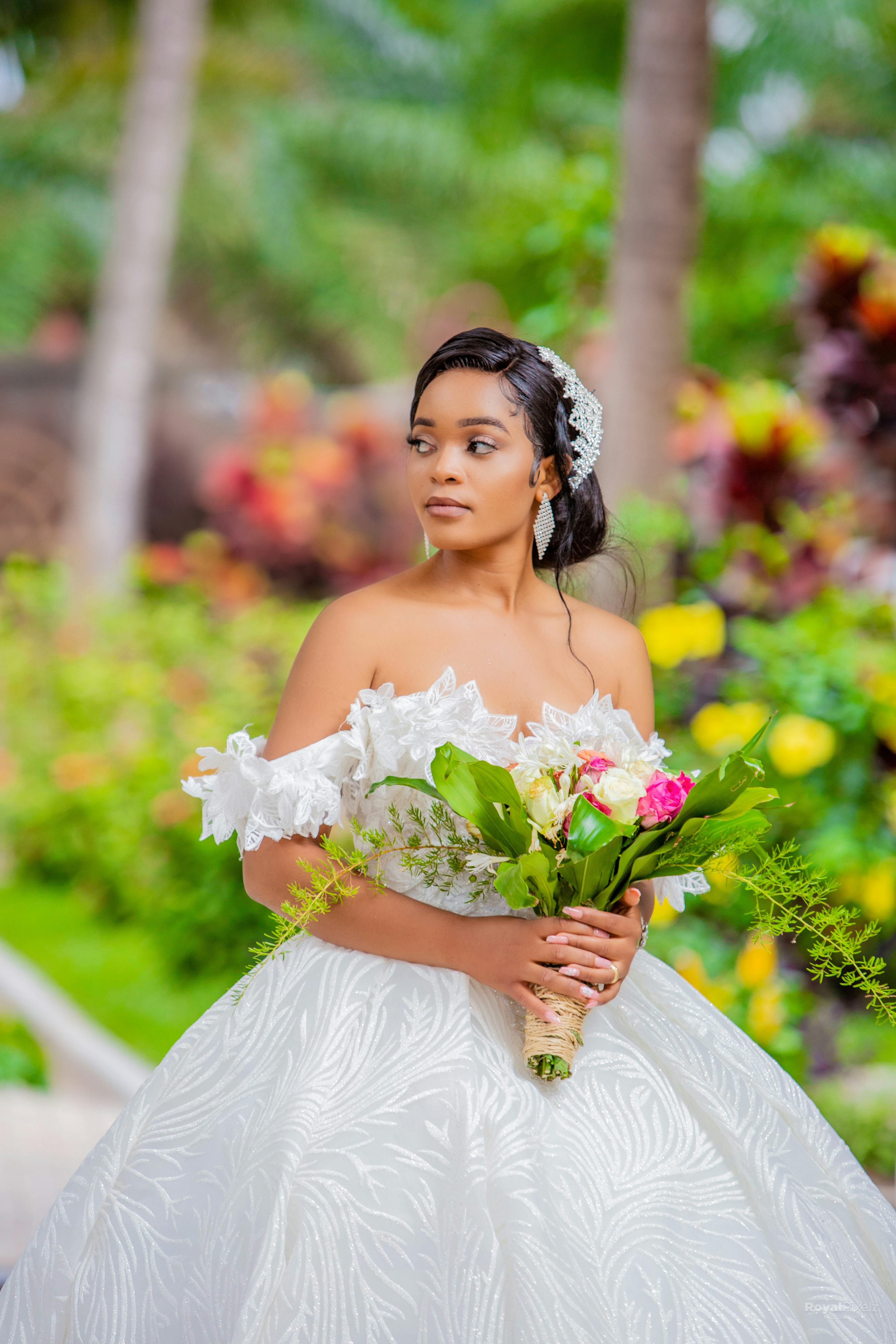 Woman in White Bridal Gown Meditating · Free Stock Photo