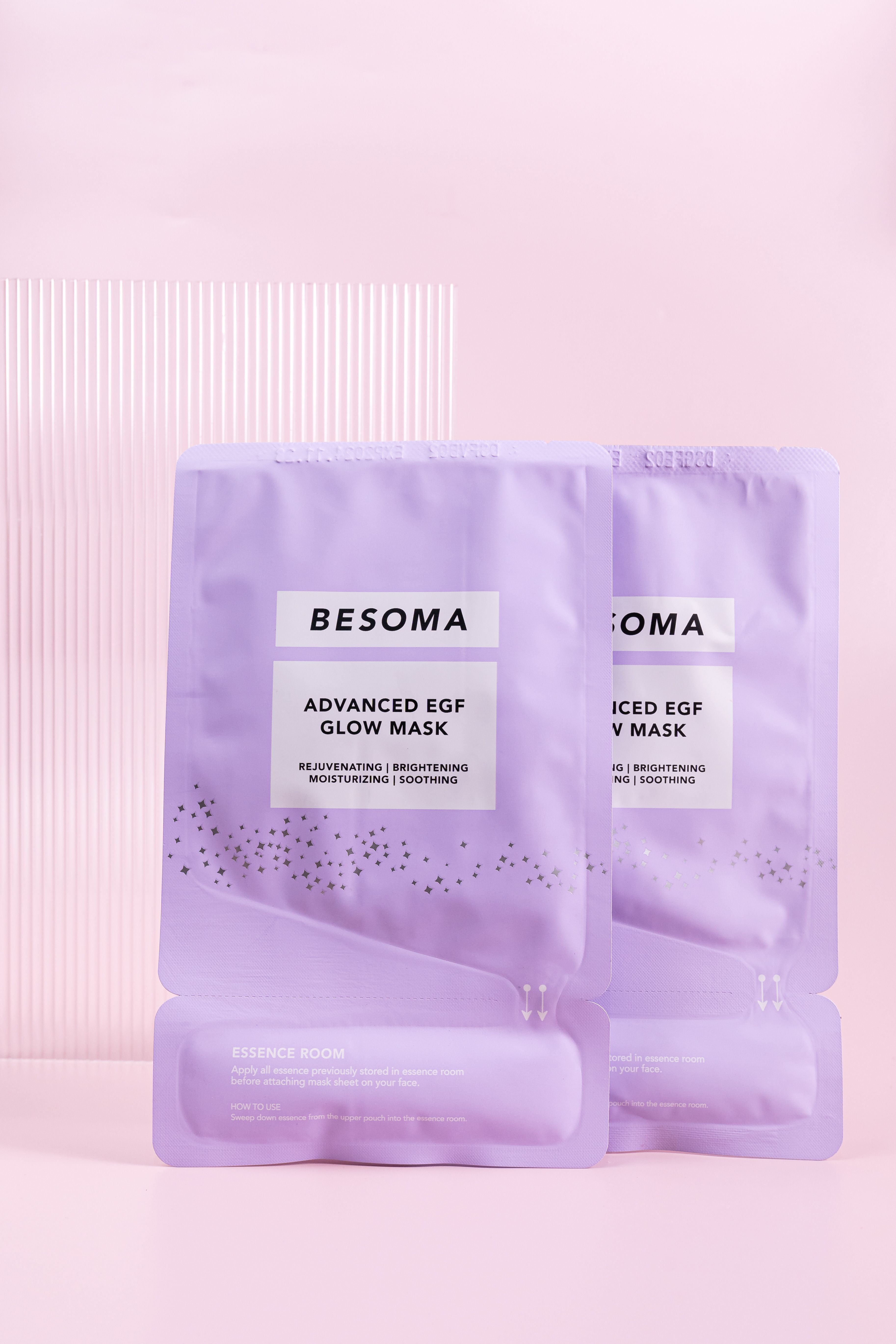 Product Shot of Besoma Glow Masks · Free Stock Photo