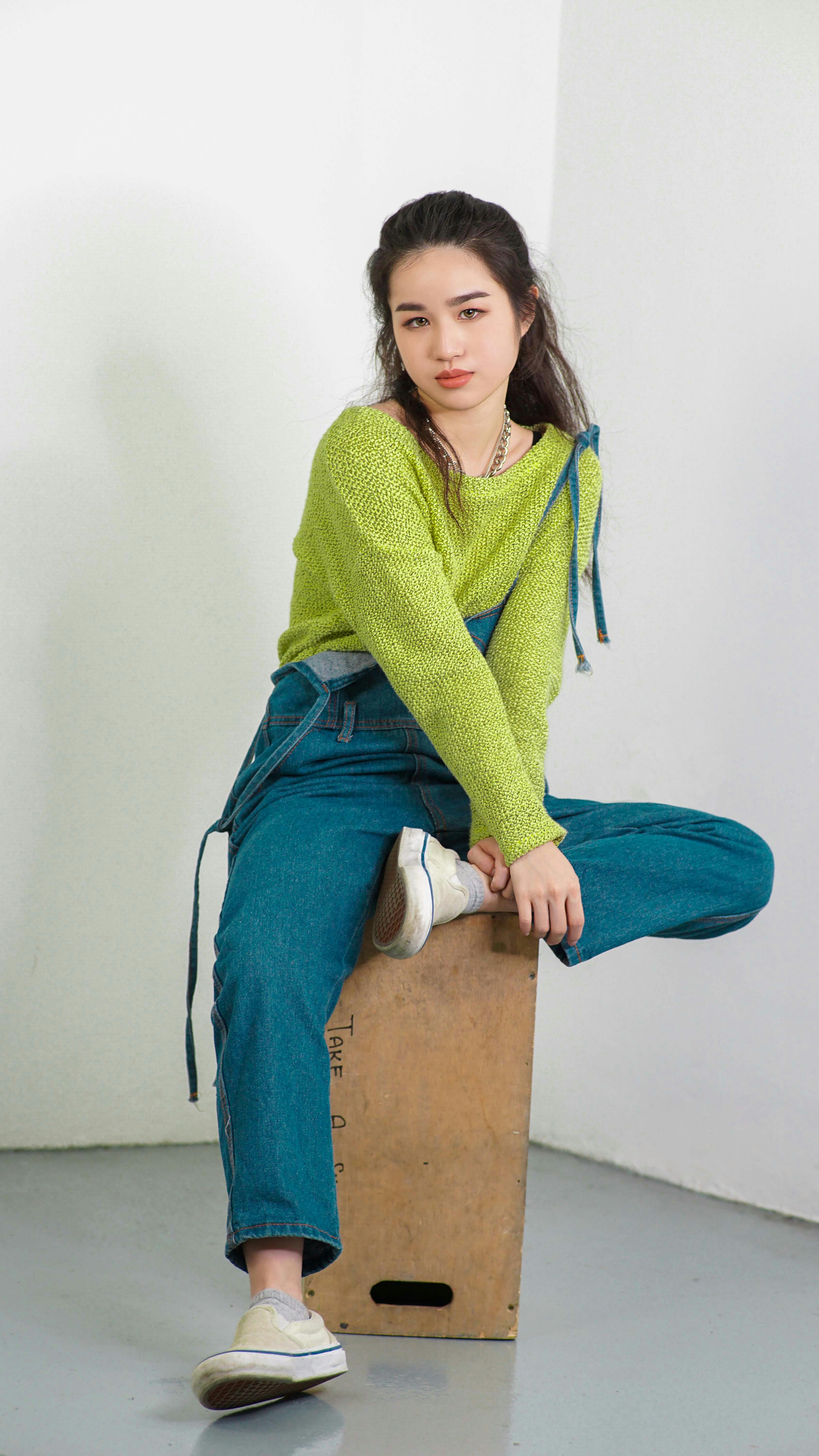 A Girl Sitting on the Cajon Box · Free Stock Photo