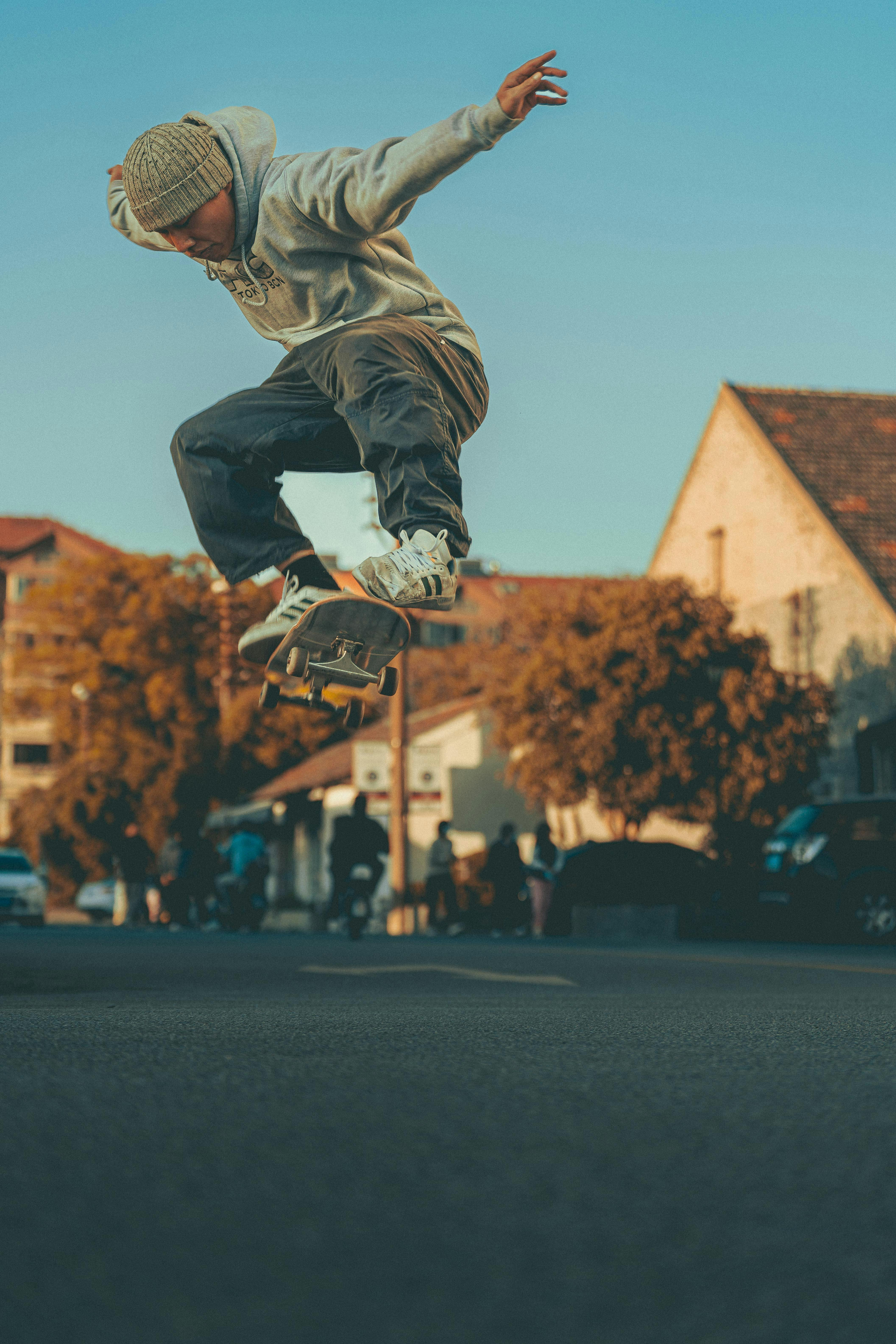 Man Doing an Ollie · Free Stock Photo