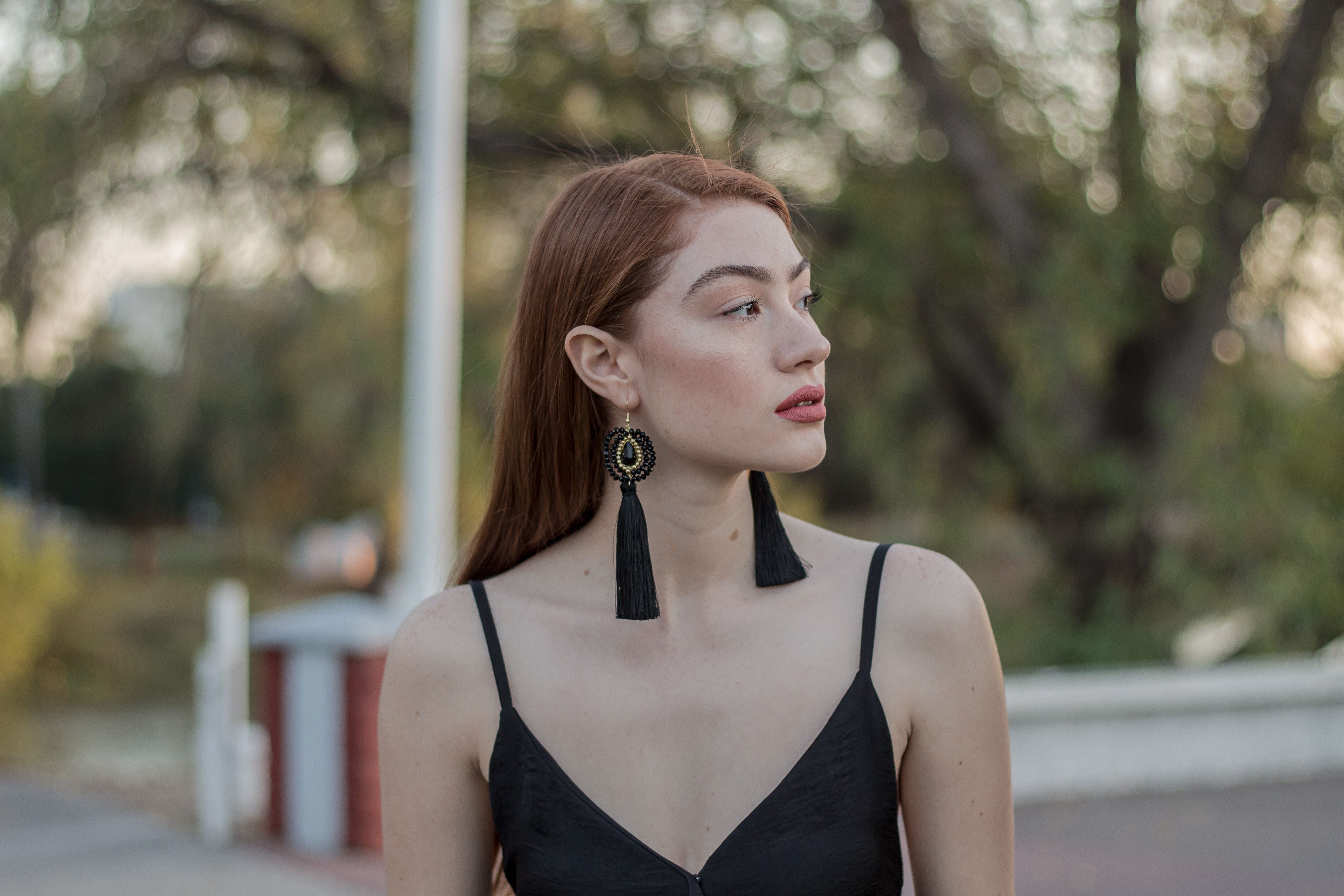 Woman Standing Outdoors · Free Stock Photo