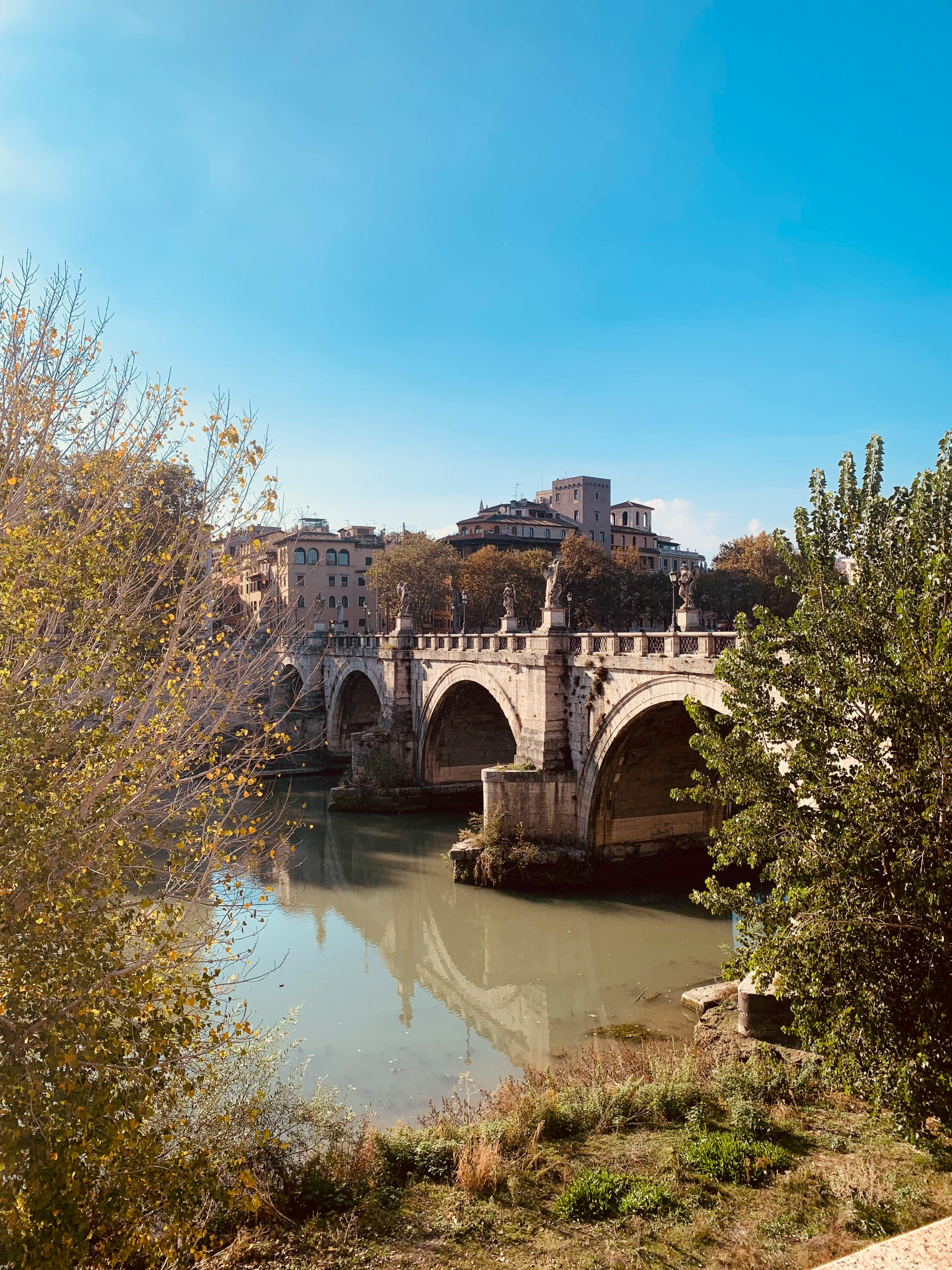 Famous Bridge of Angels in Adriano Park in Vatican City, Rome · Free ...