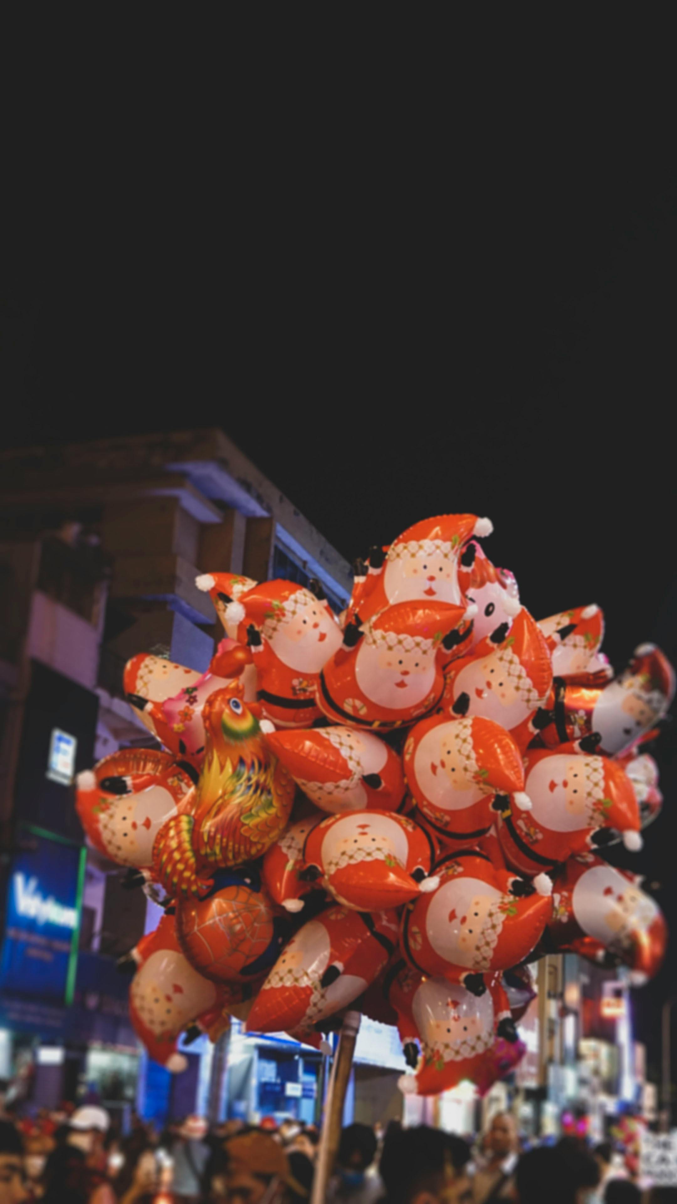 Santa Claus Balloons · Free Stock Photo