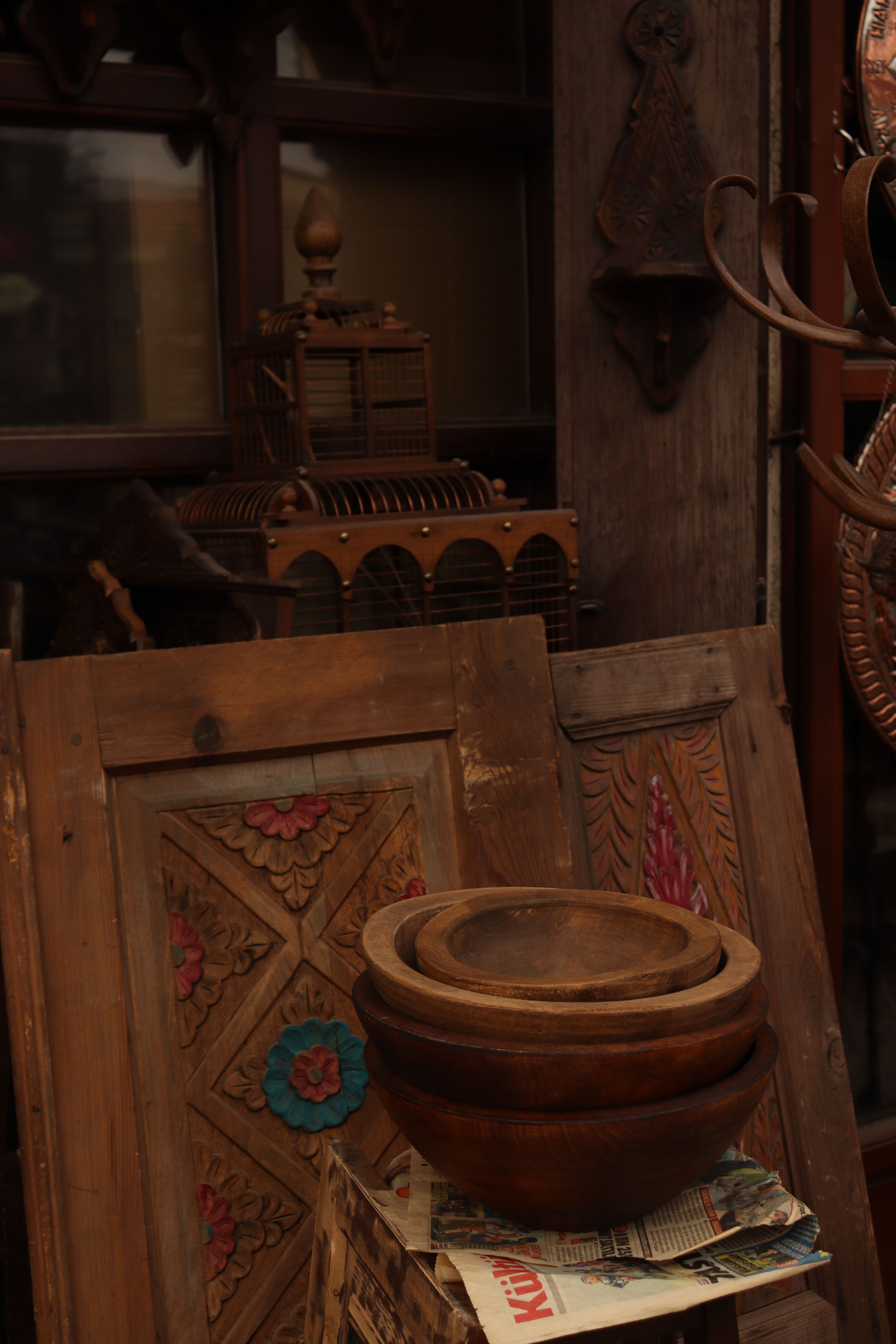 Antique Wooden Items · Free Stock Photo