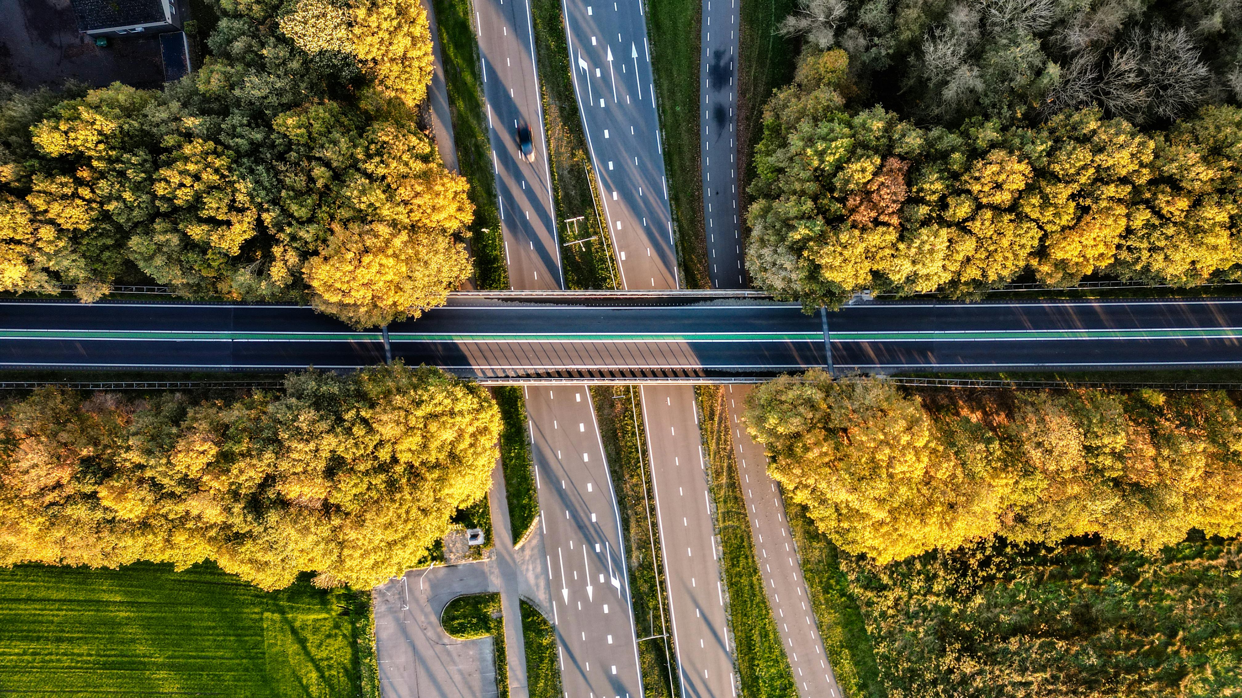 Aerial Photo of Roads · Free Stock Photo