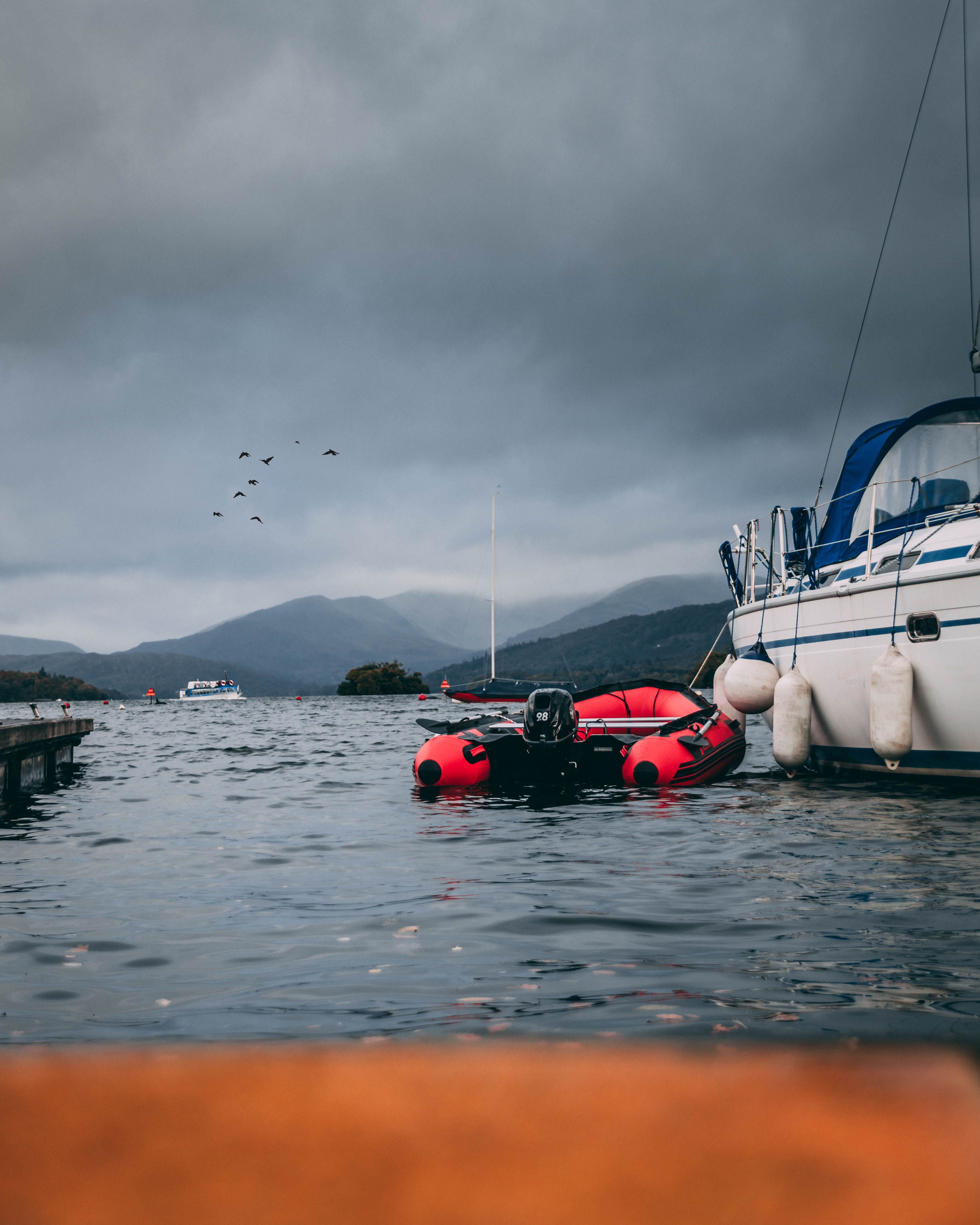 Lifeguard Raft on Body of Water · Free Stock Photo