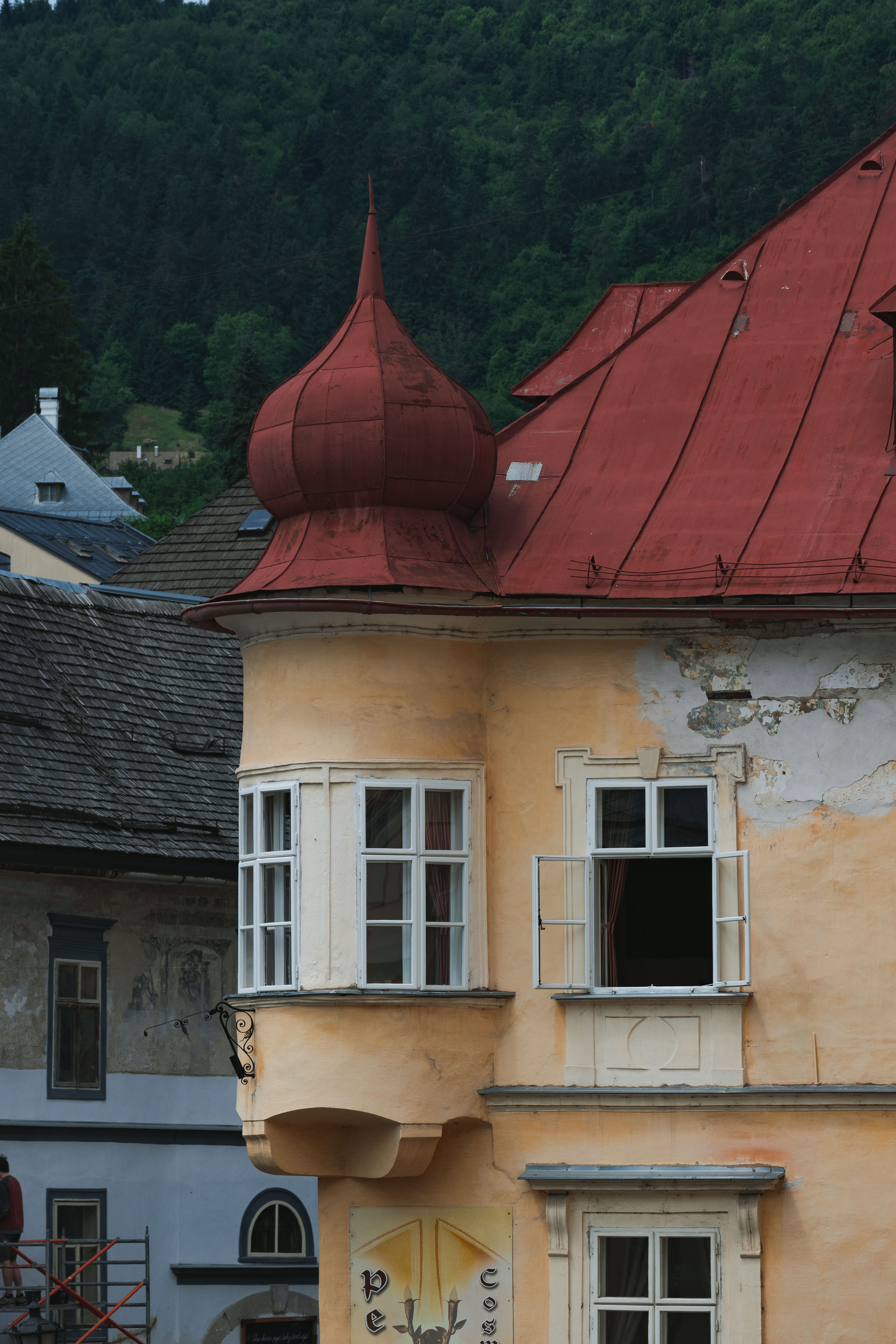 Gothic Townhouse with Red Rooftop · Free Stock Photo