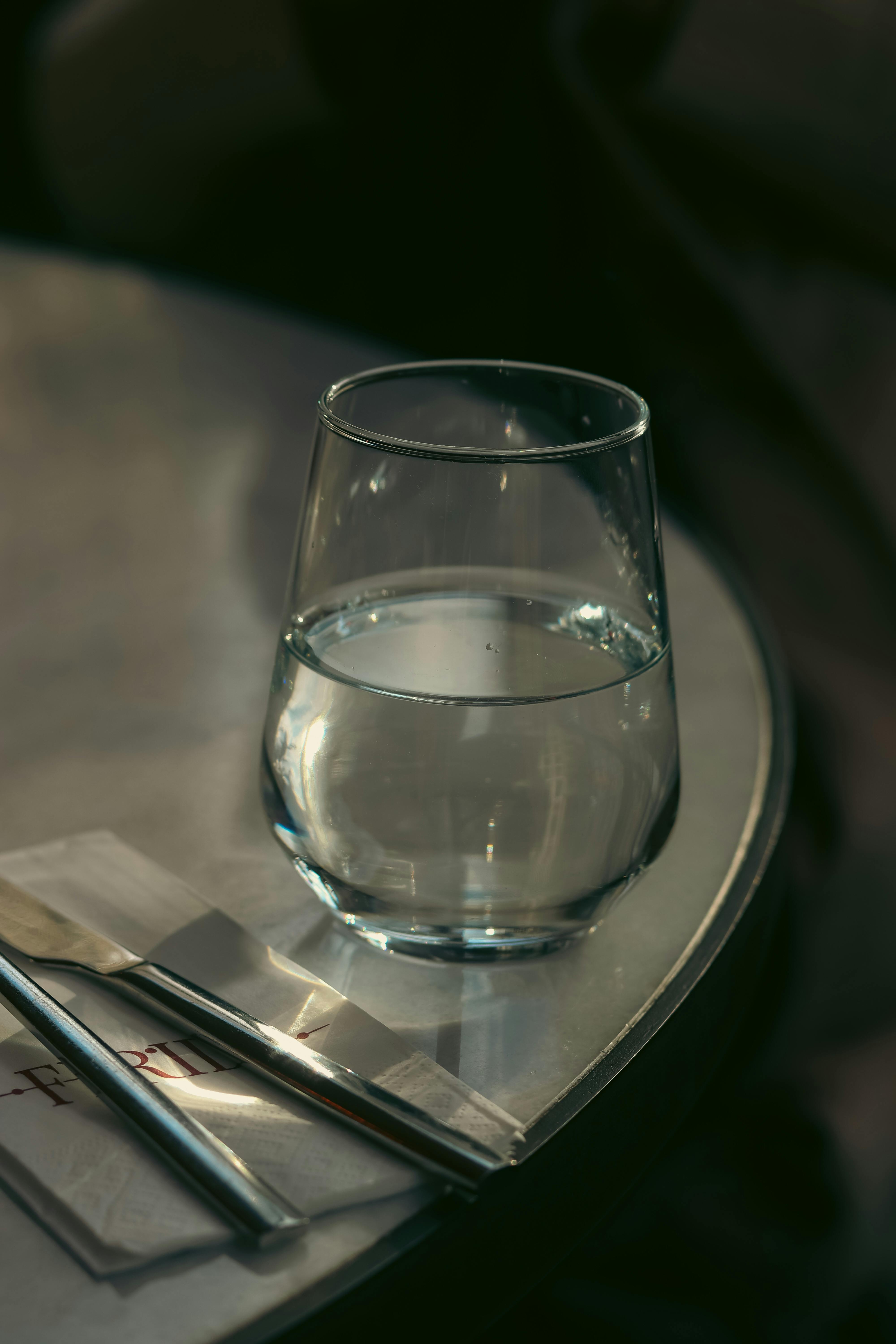 Water Glass on Table · Free Stock Photo