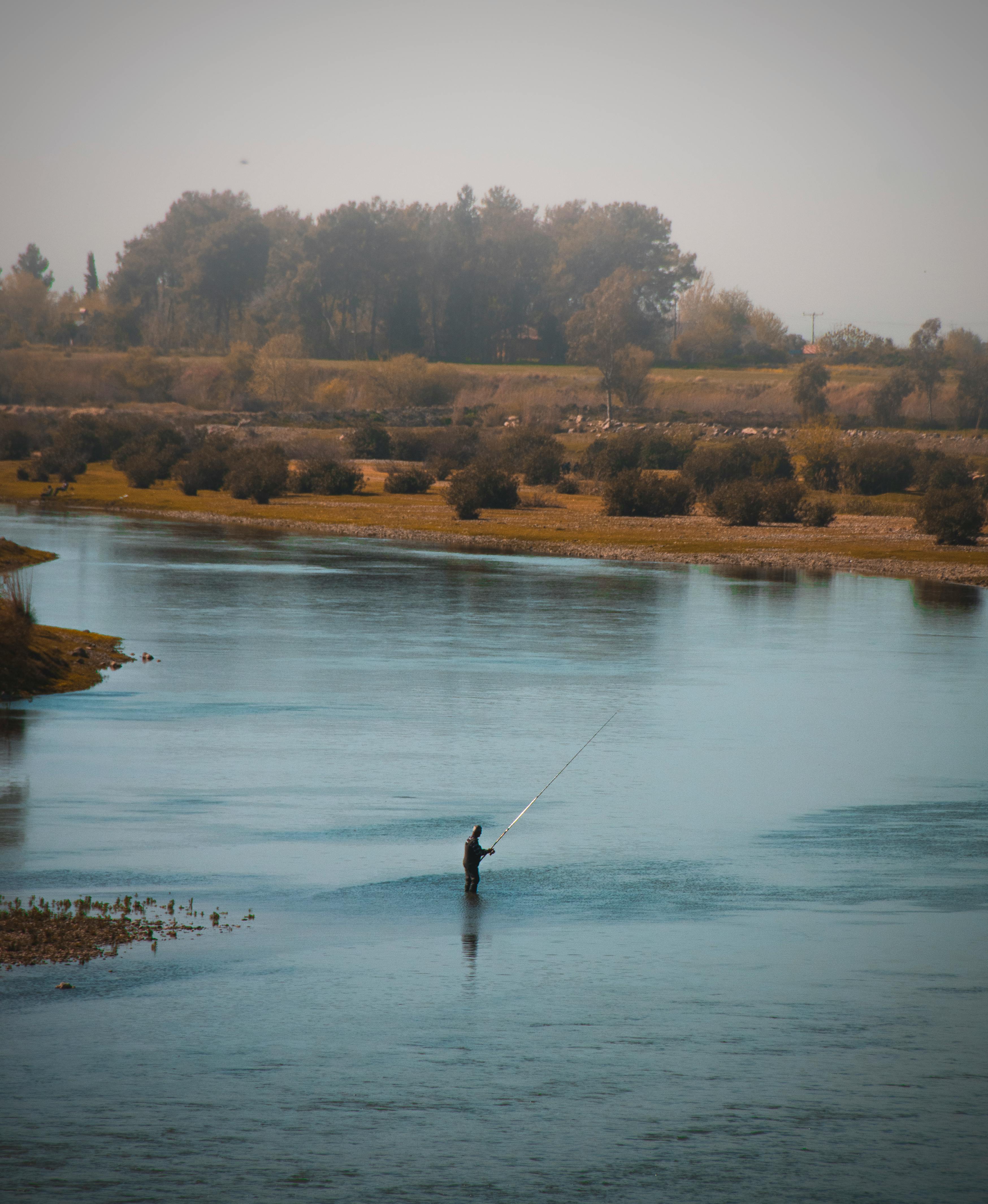 A Person Fishing on the Lake · Free Stock Photo
