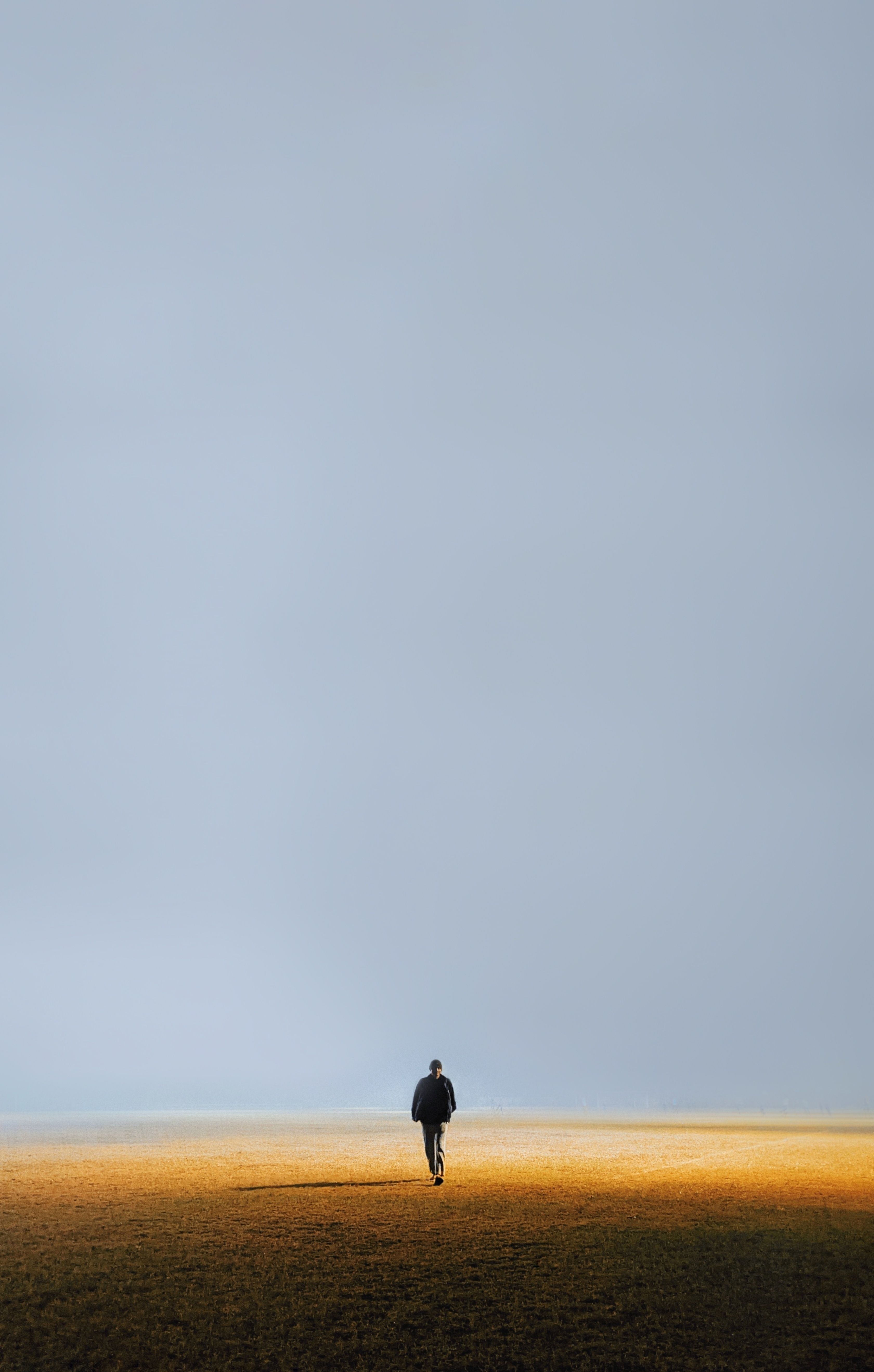 Silhouette of a Man at Dusk · Free Stock Photo