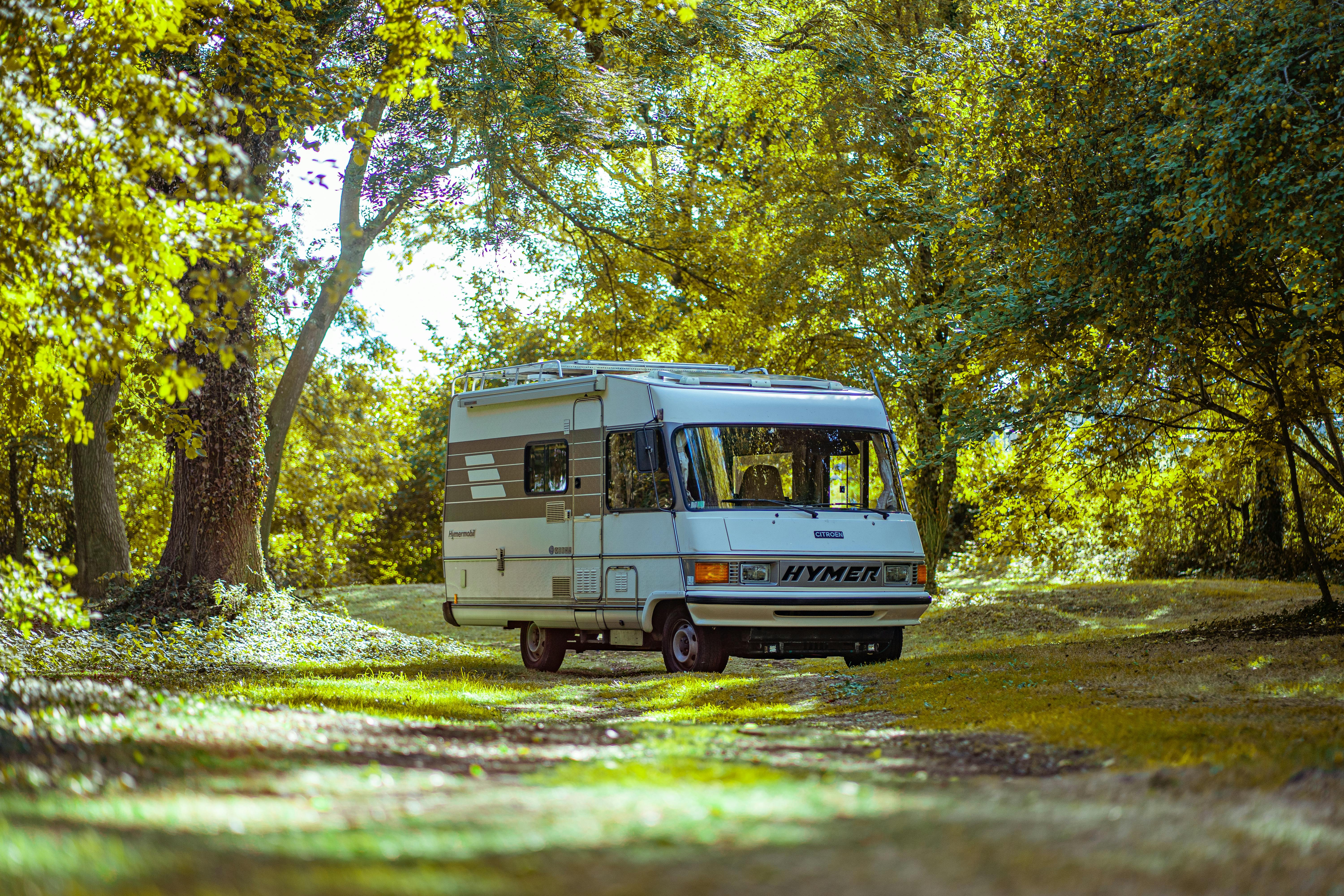 A Camper Van on the Forest · Free Stock Photo