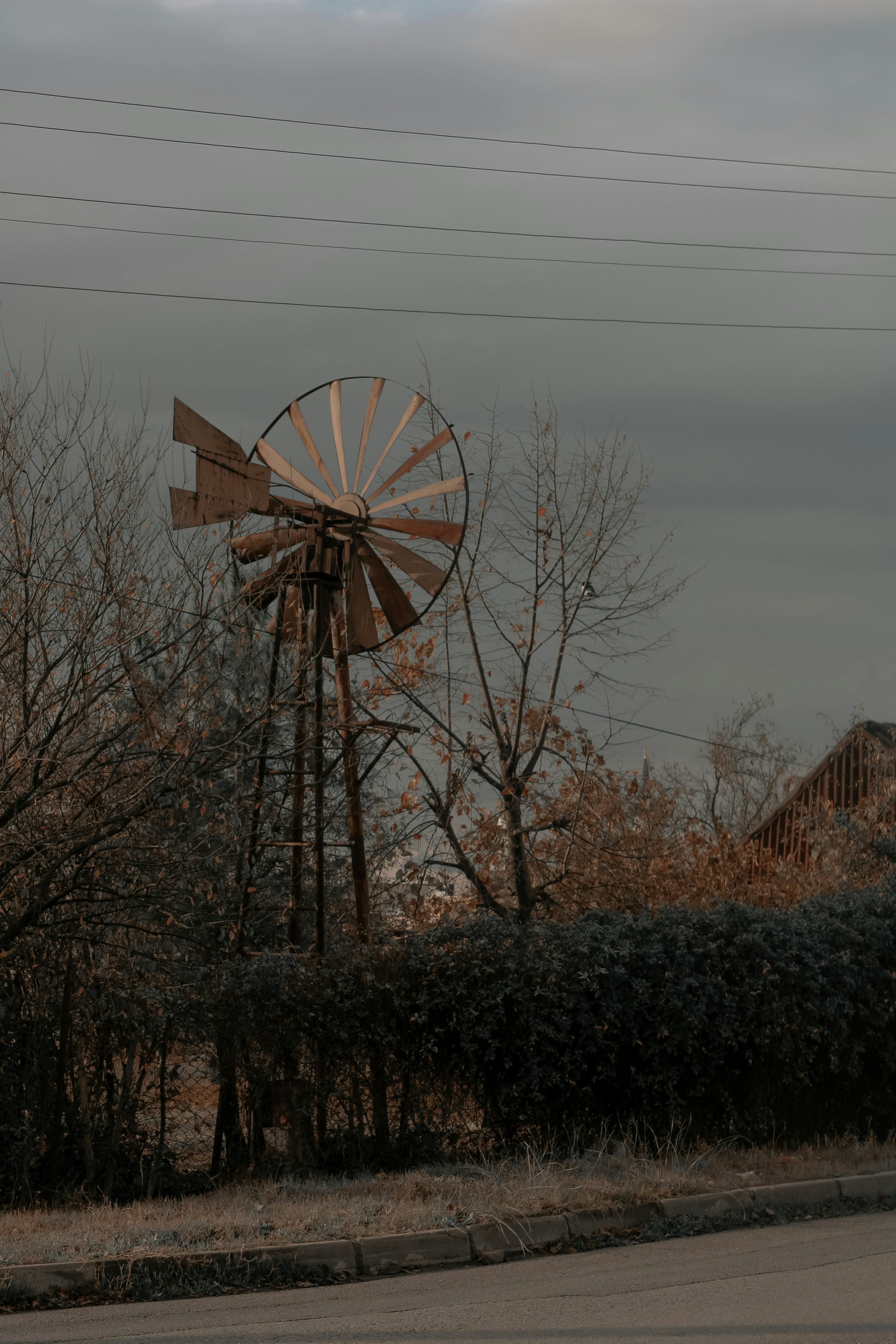 Old Windmill on a Yard · Free Stock Photo