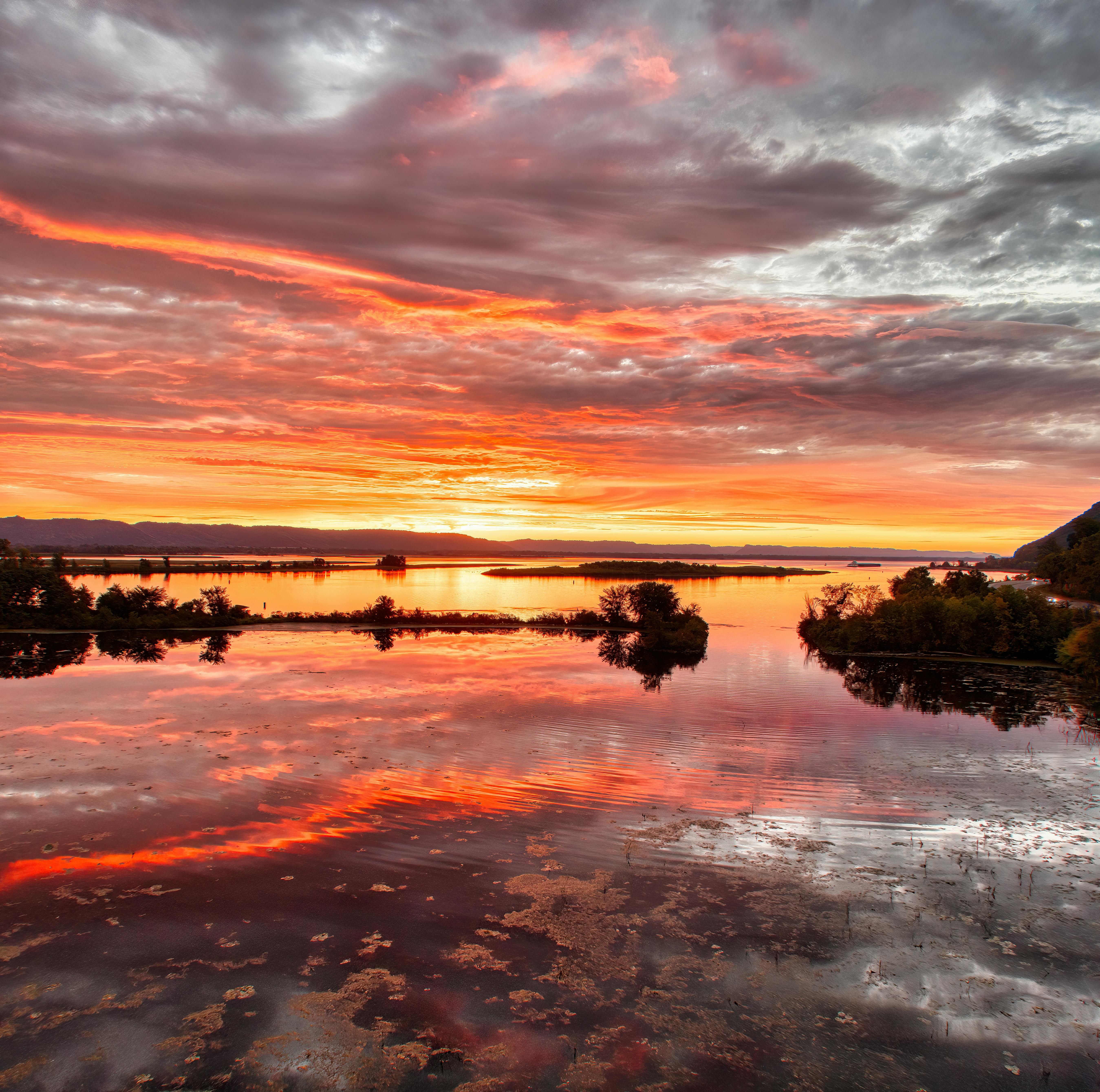 Orange Sky Over the Ocean during Sunset · Free Stock Photo