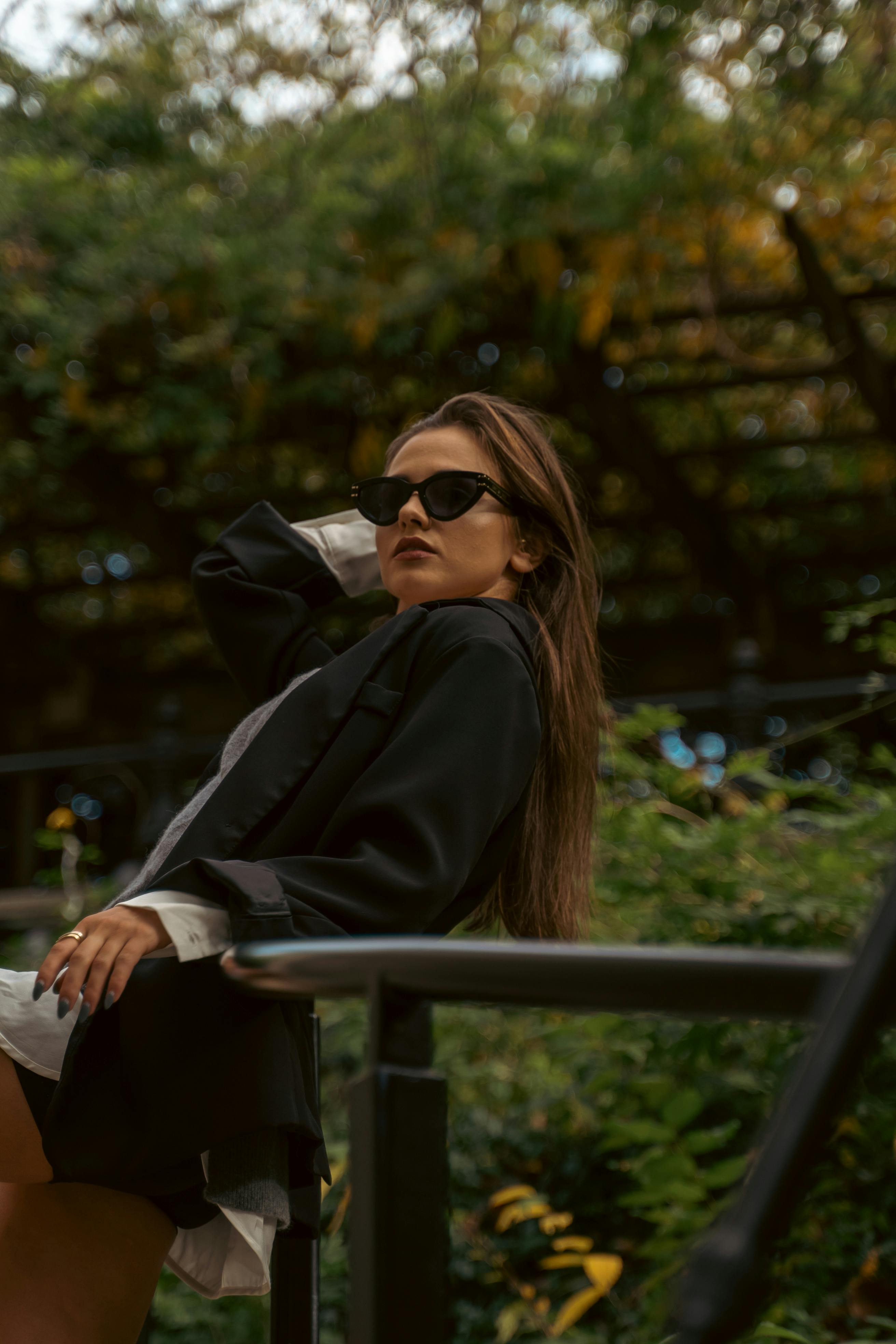 Girl Leaning on a Railing · Free Stock Photo