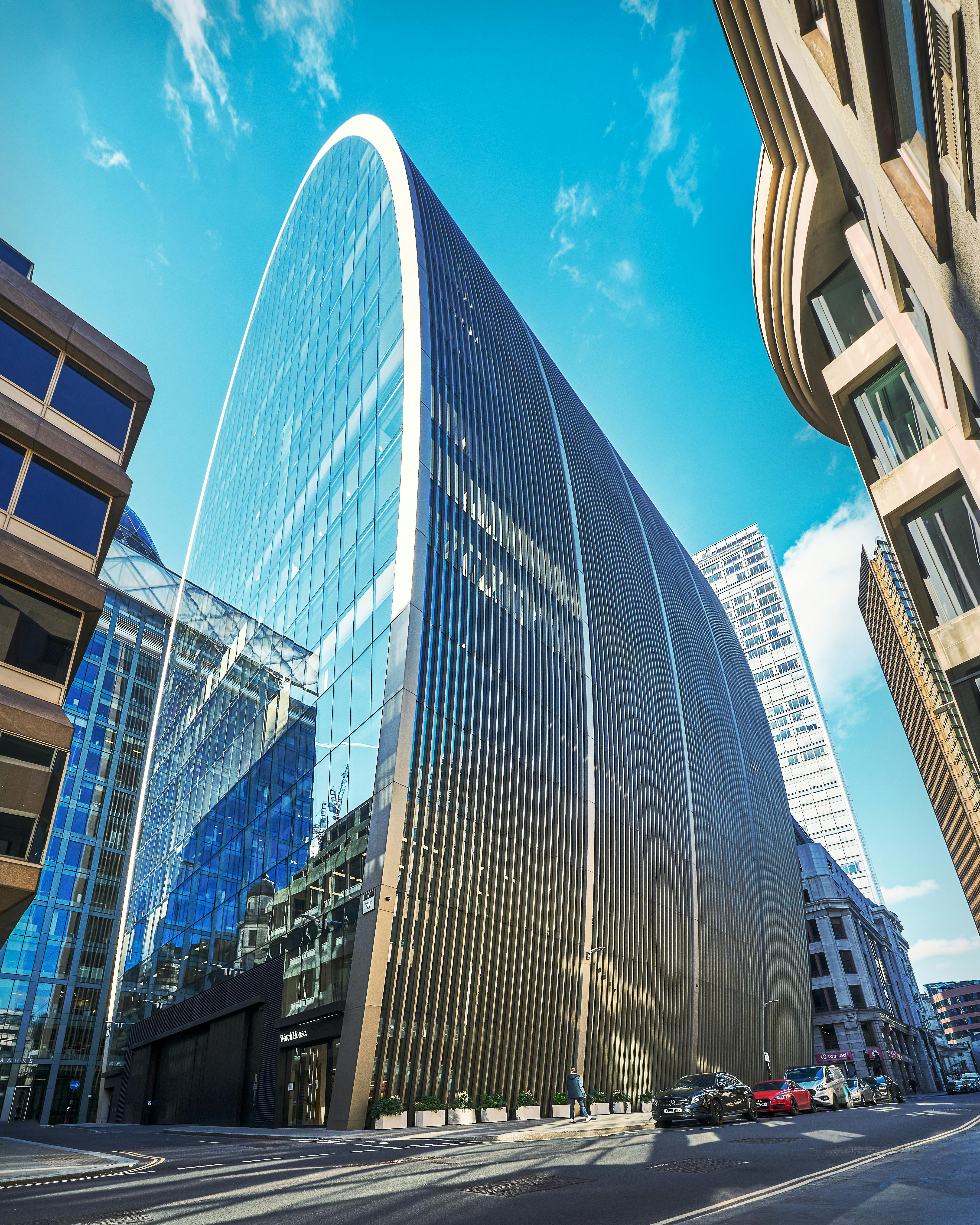 Modern Skyscraper Facade · Free Stock Photo