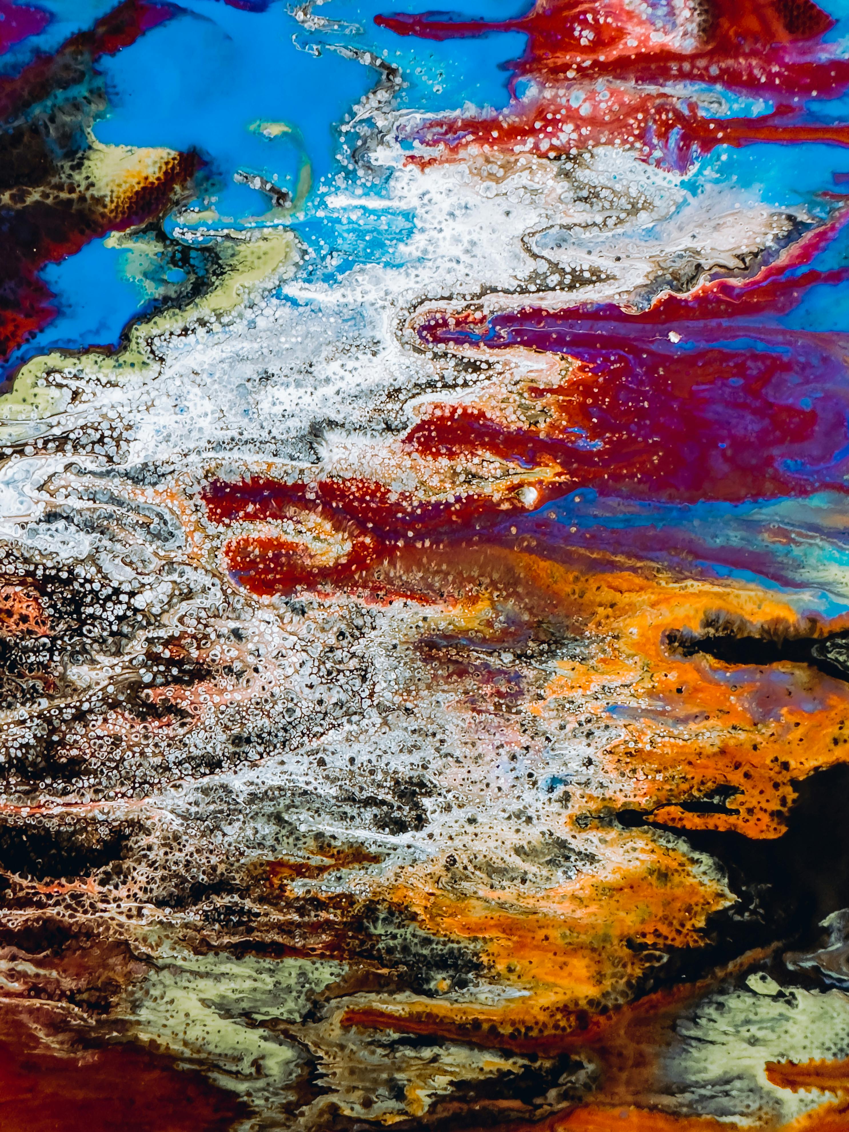 Air Bubbles on a Painting · Free Stock Photo