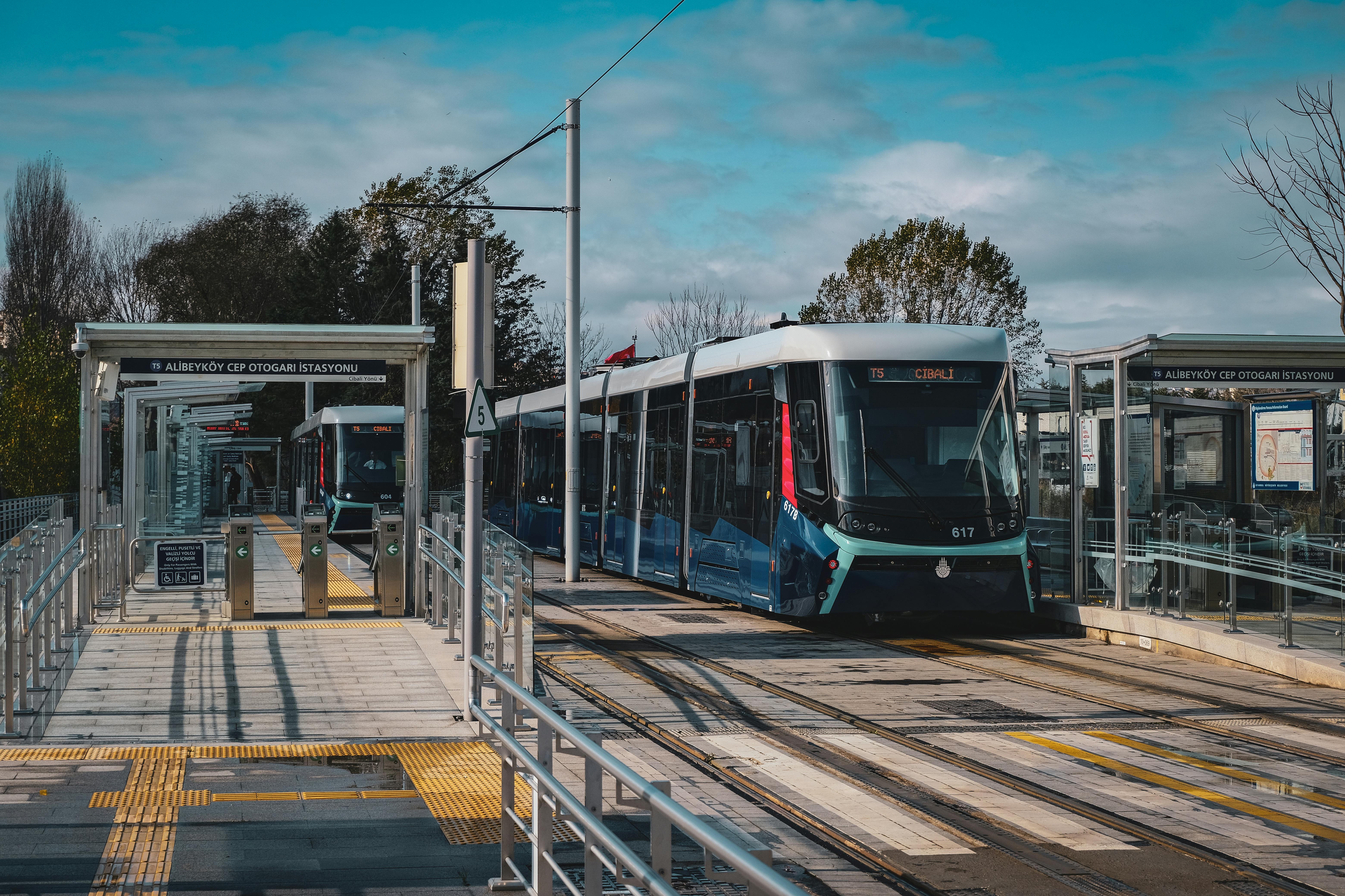 Tram on a Station · Free Stock Photo