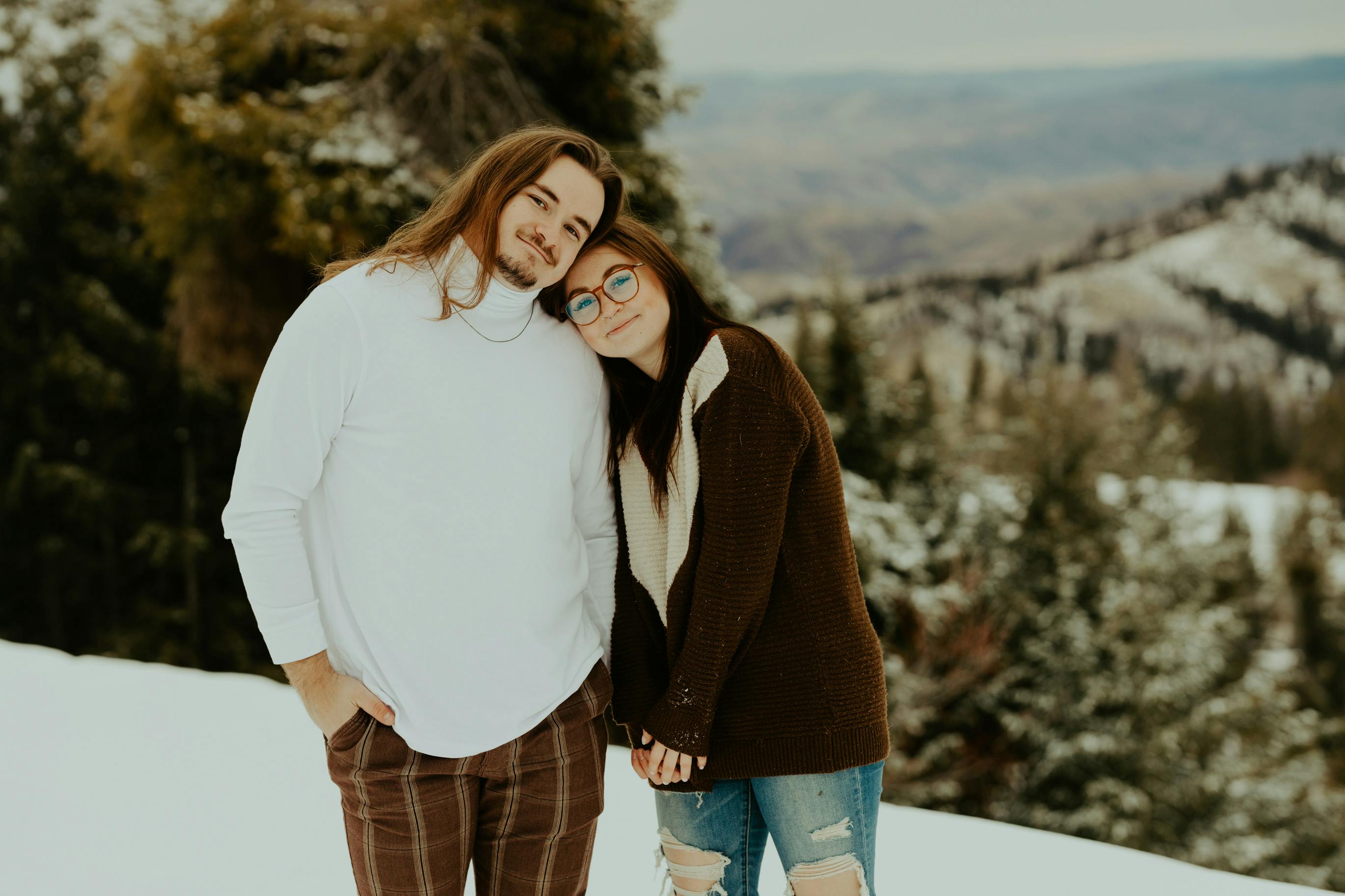 A Couple Leaning on Each Other · Free Stock Photo