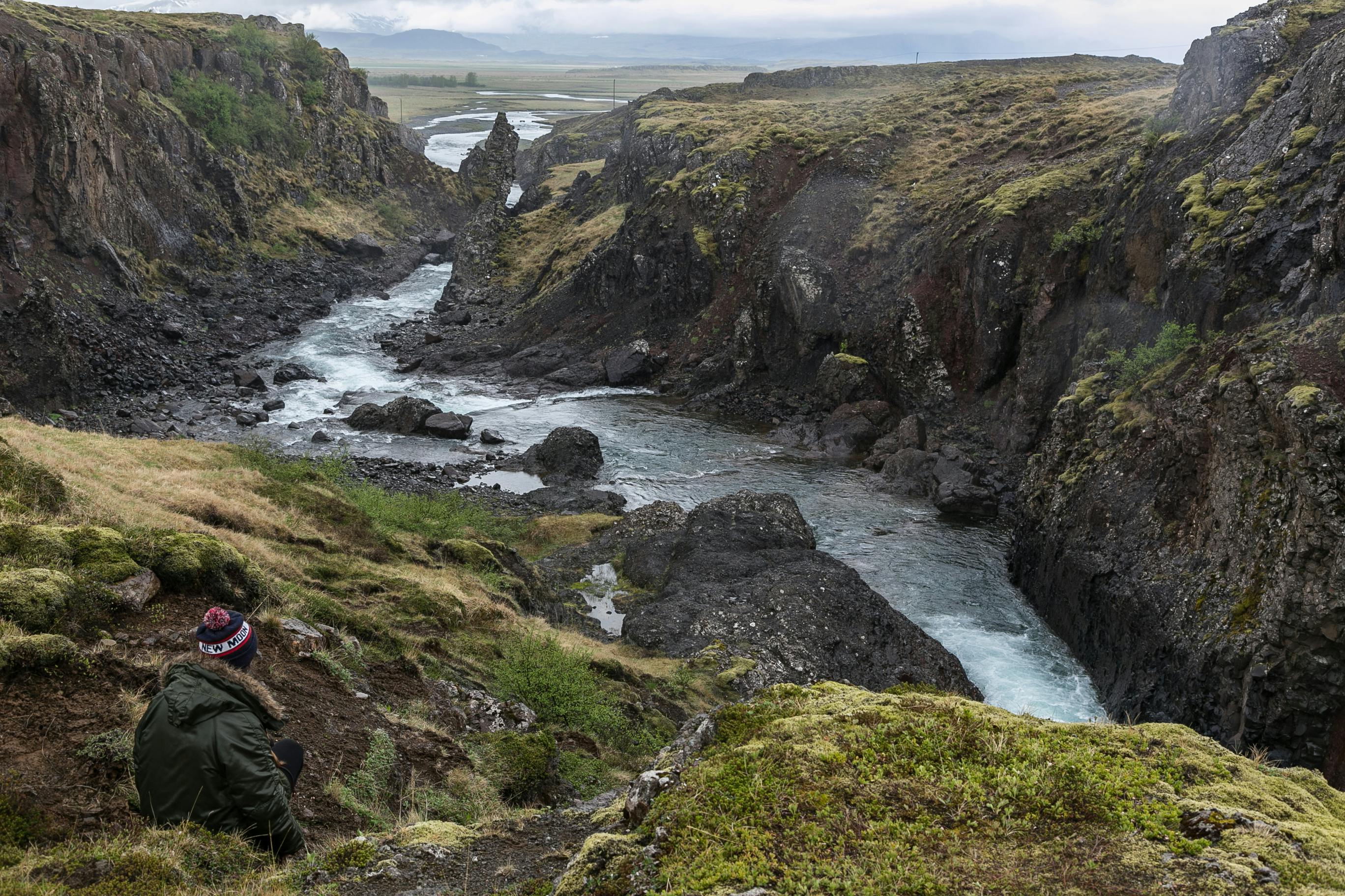 Photo of Stream of River in Between Cliff · Free Stock Photo