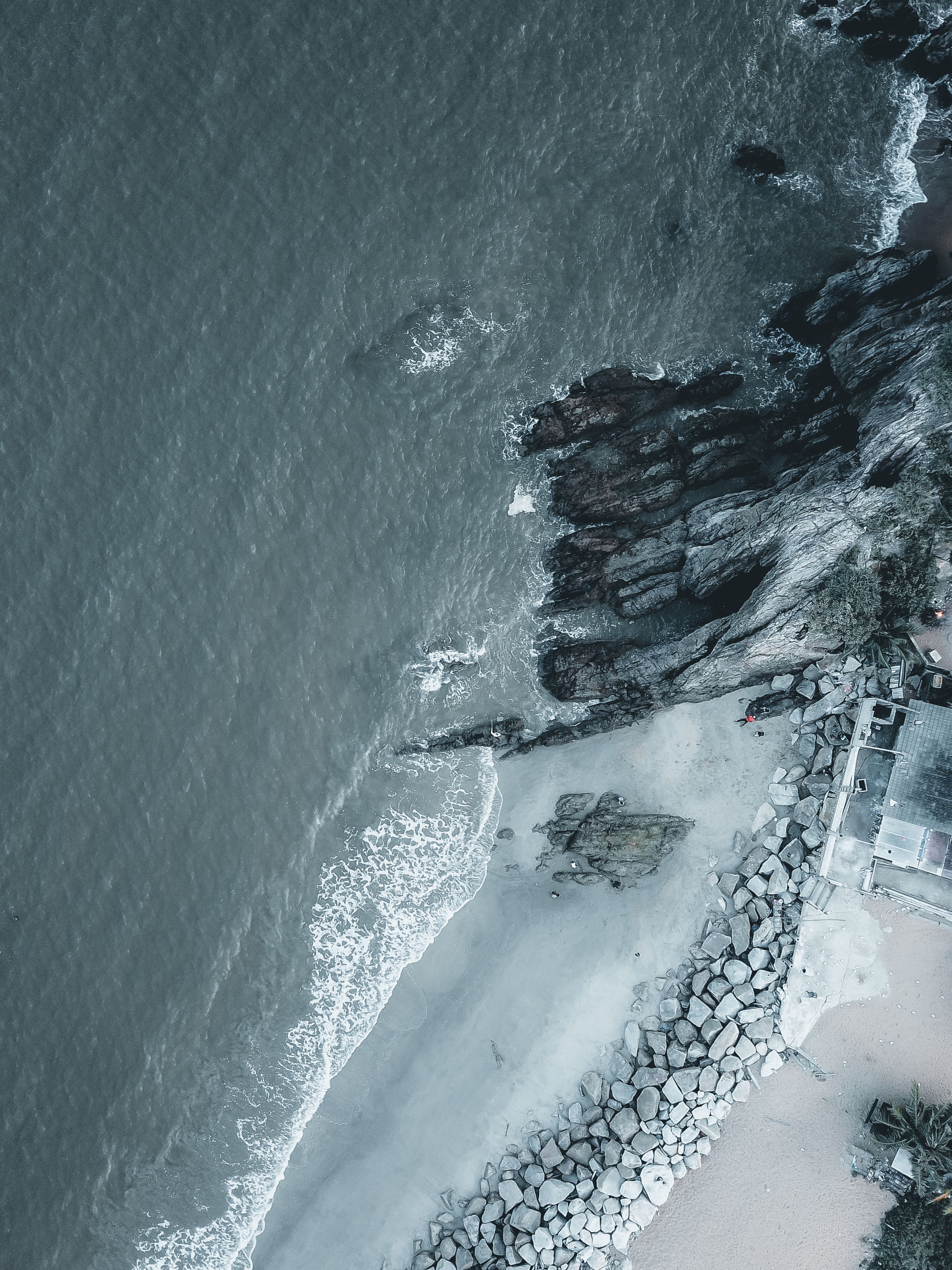 Top View of a Seashore · Free Stock Photo