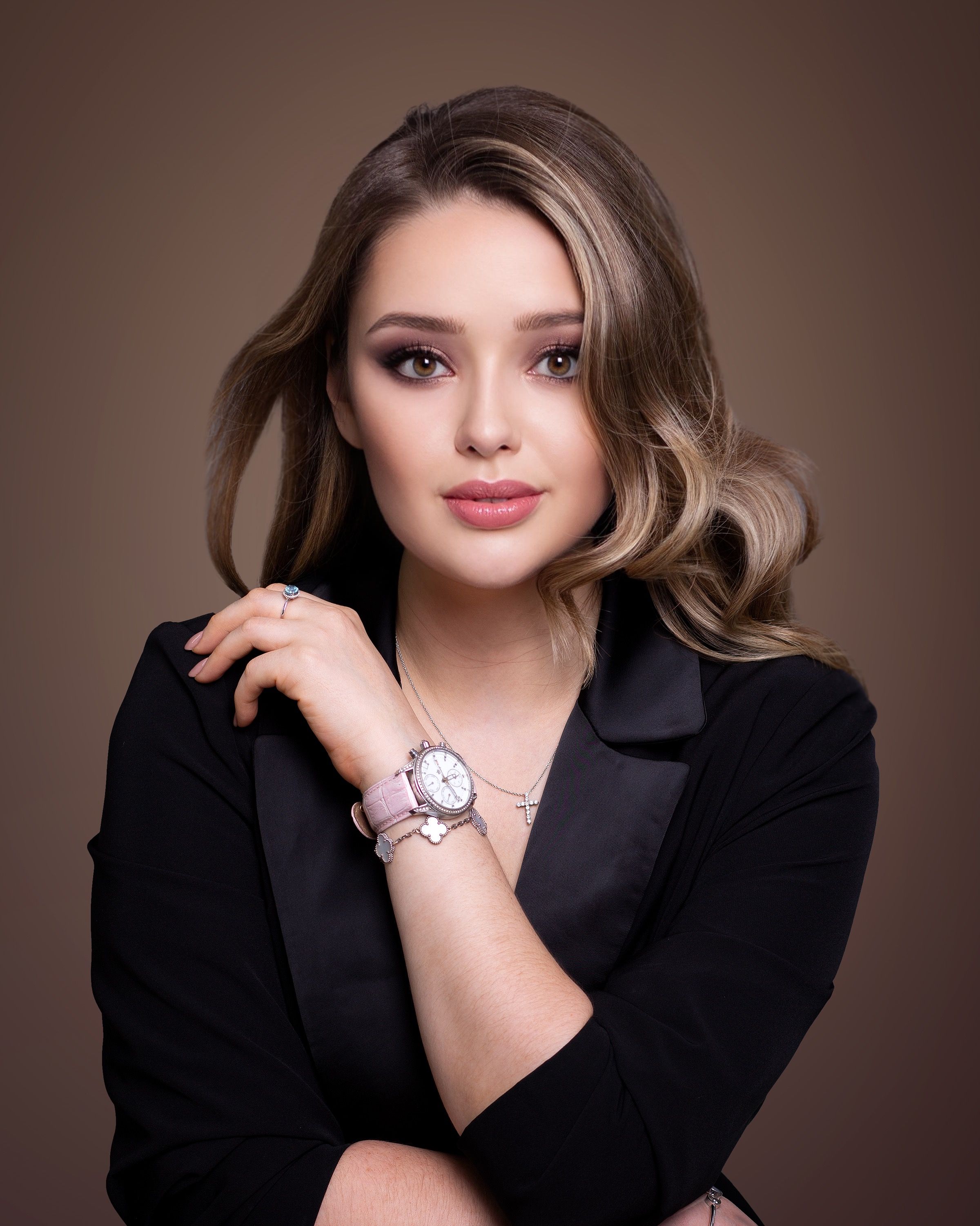 Brunette Woman in Black Blazer · Free Stock Photo