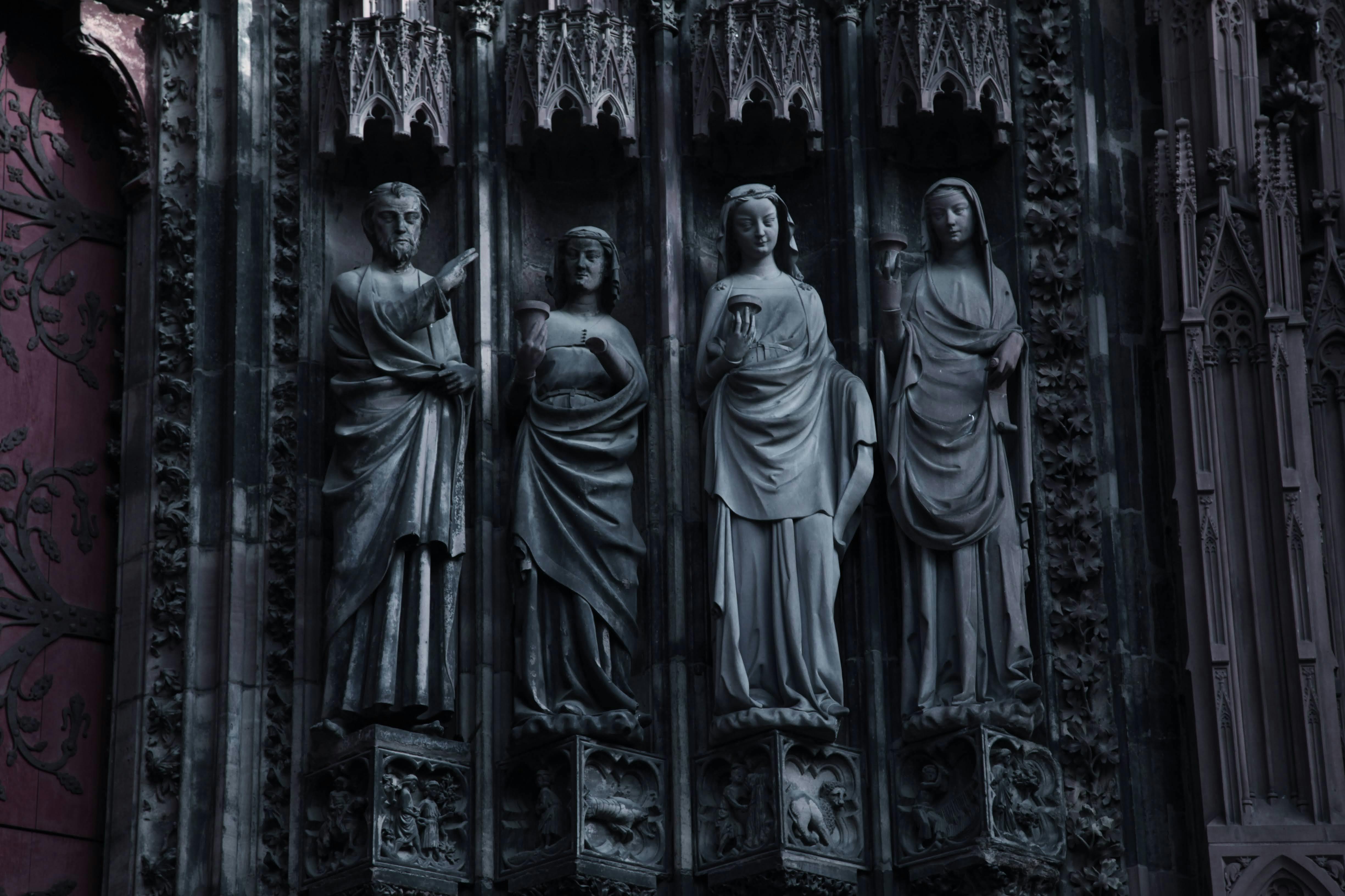 Blurred Photo of the Sculpture of Saint Bartholomew Flayed in Milan ...