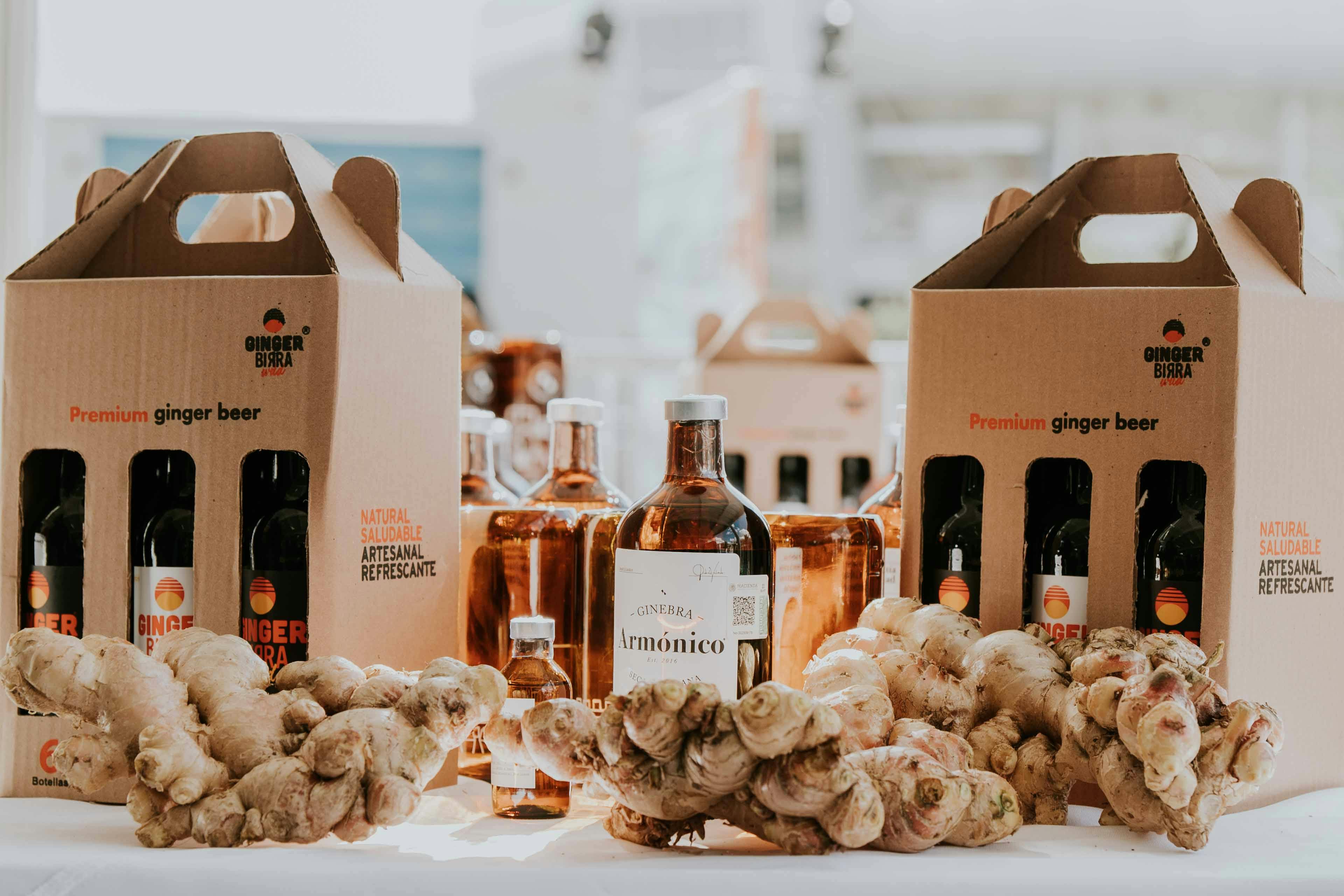 Gingers and Bottles of Ginger Beers · Free Stock Photo