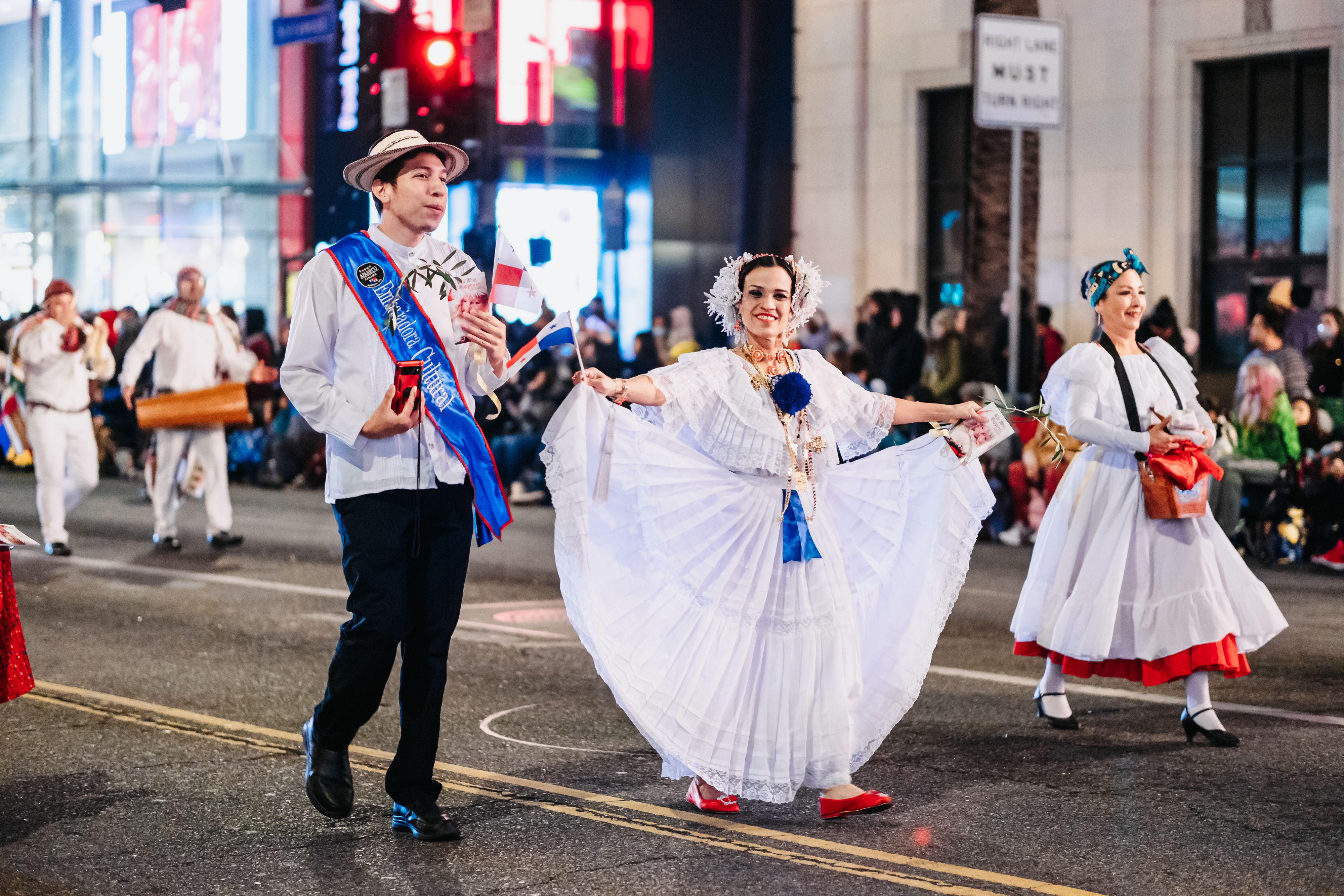 Parade in Traditional Clothing in the City Street · Free Stock Photo