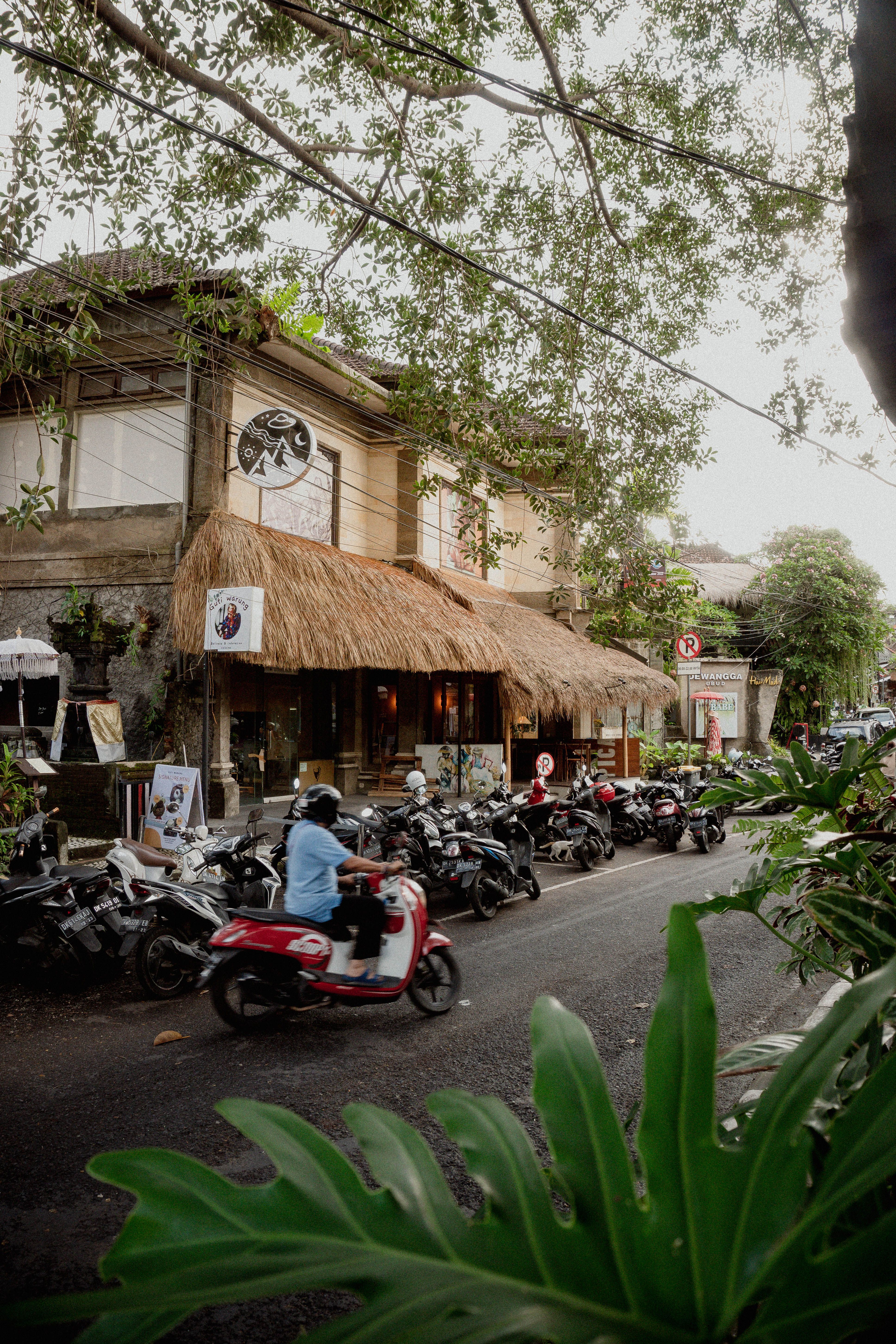 Motorcycles in an Asian City Street · Free Stock Photo