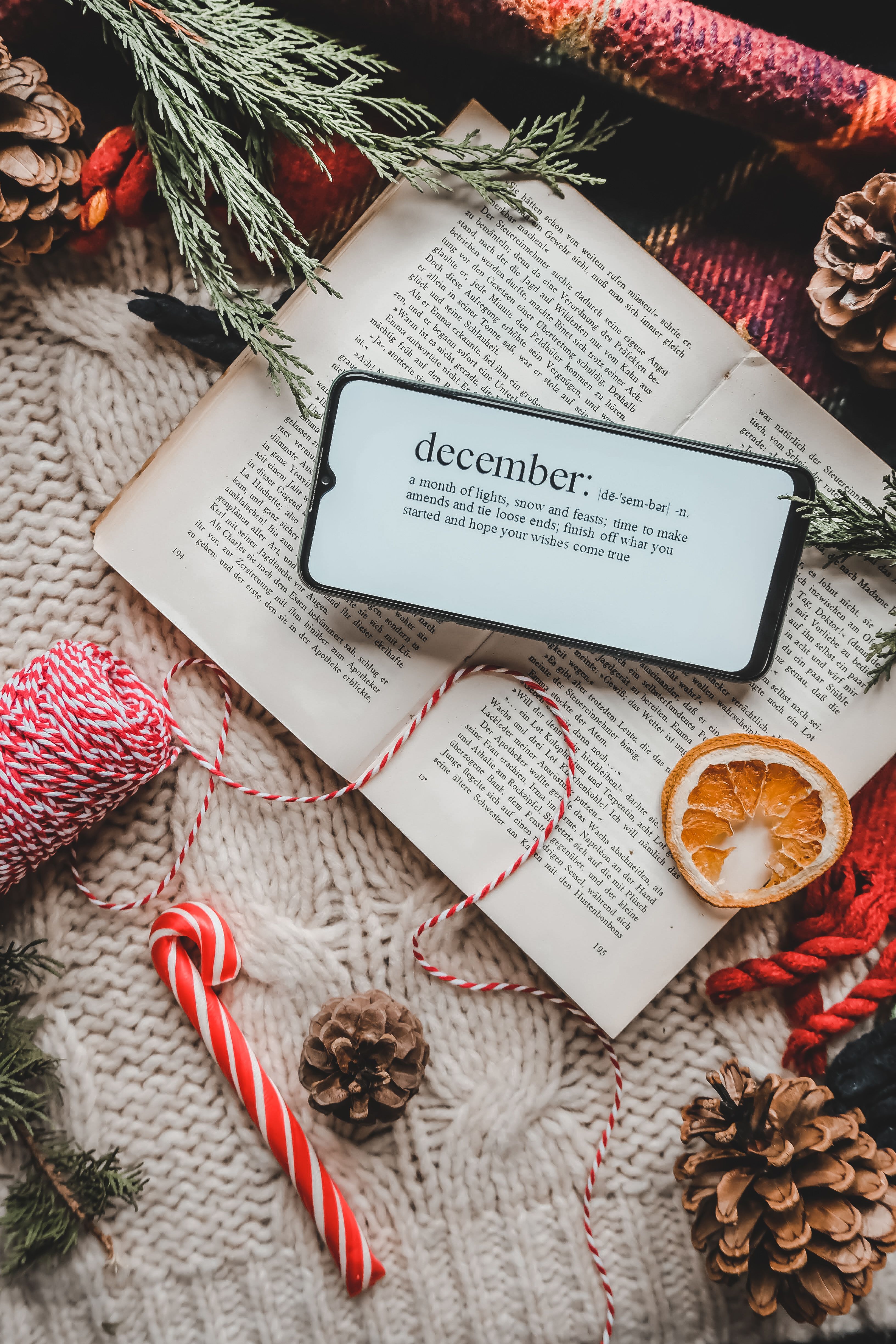 A Smartphone on the Open Book · Free Stock Photo