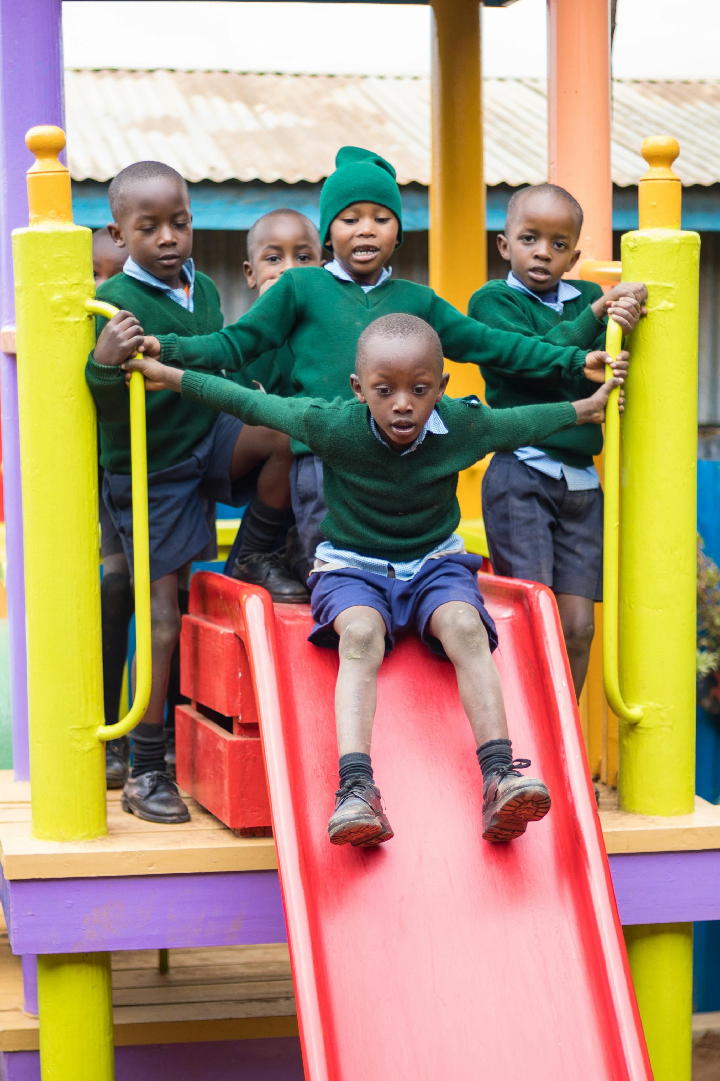 Kids on the Slide · Free Stock Photo