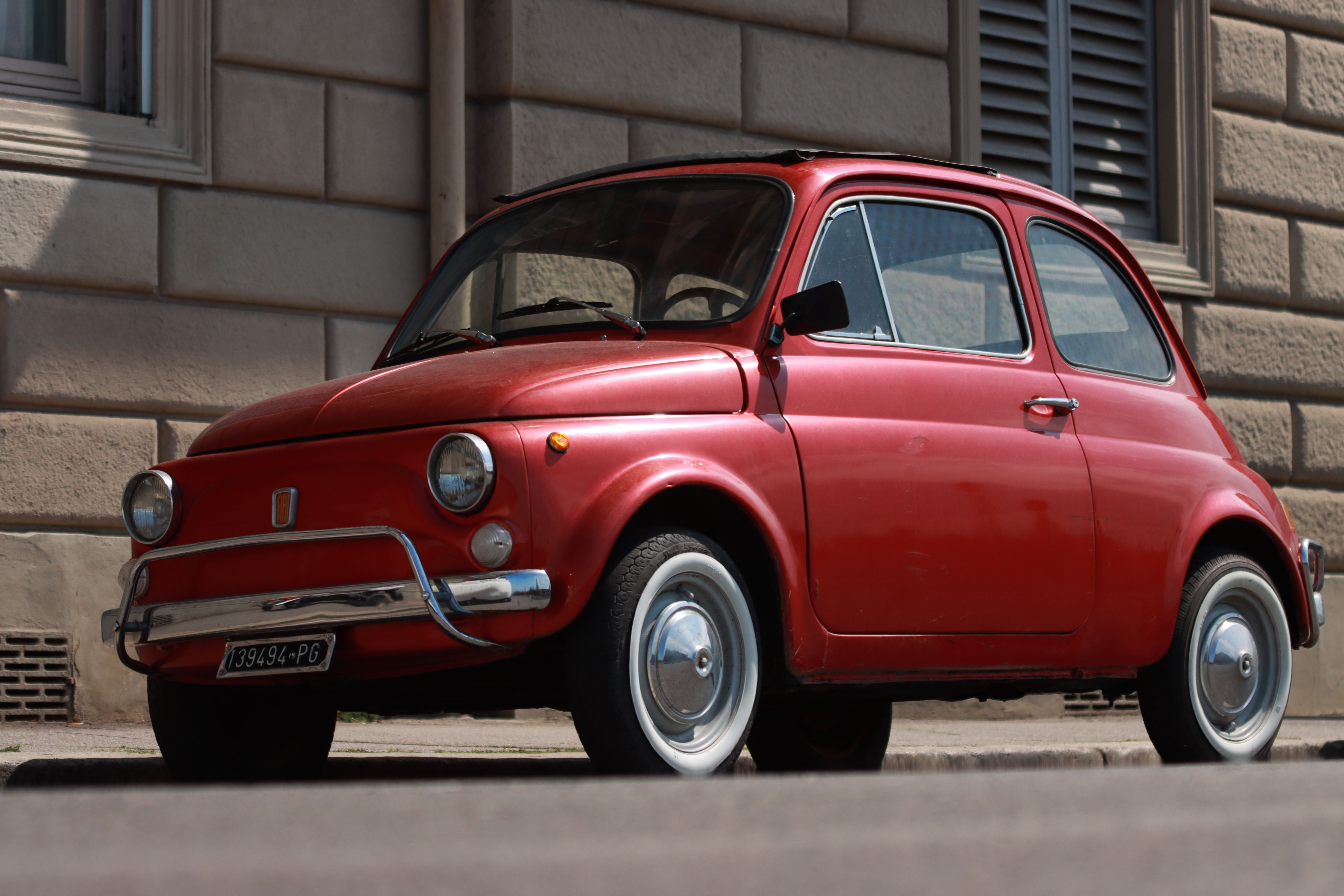 Retro Car on City Street · Free Stock Photo
