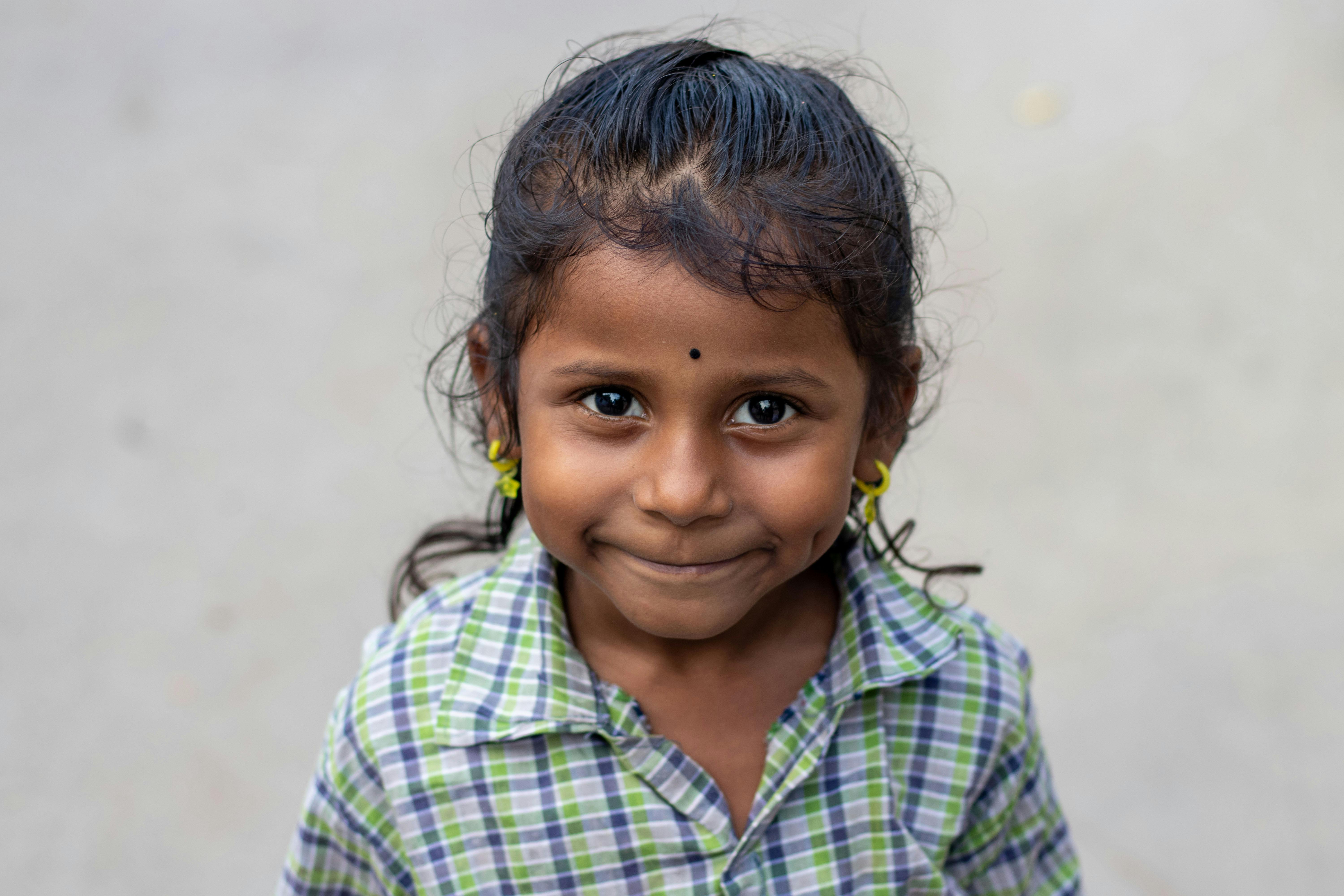 Portrait of a Girl With a Bindi · Free Stock Photo