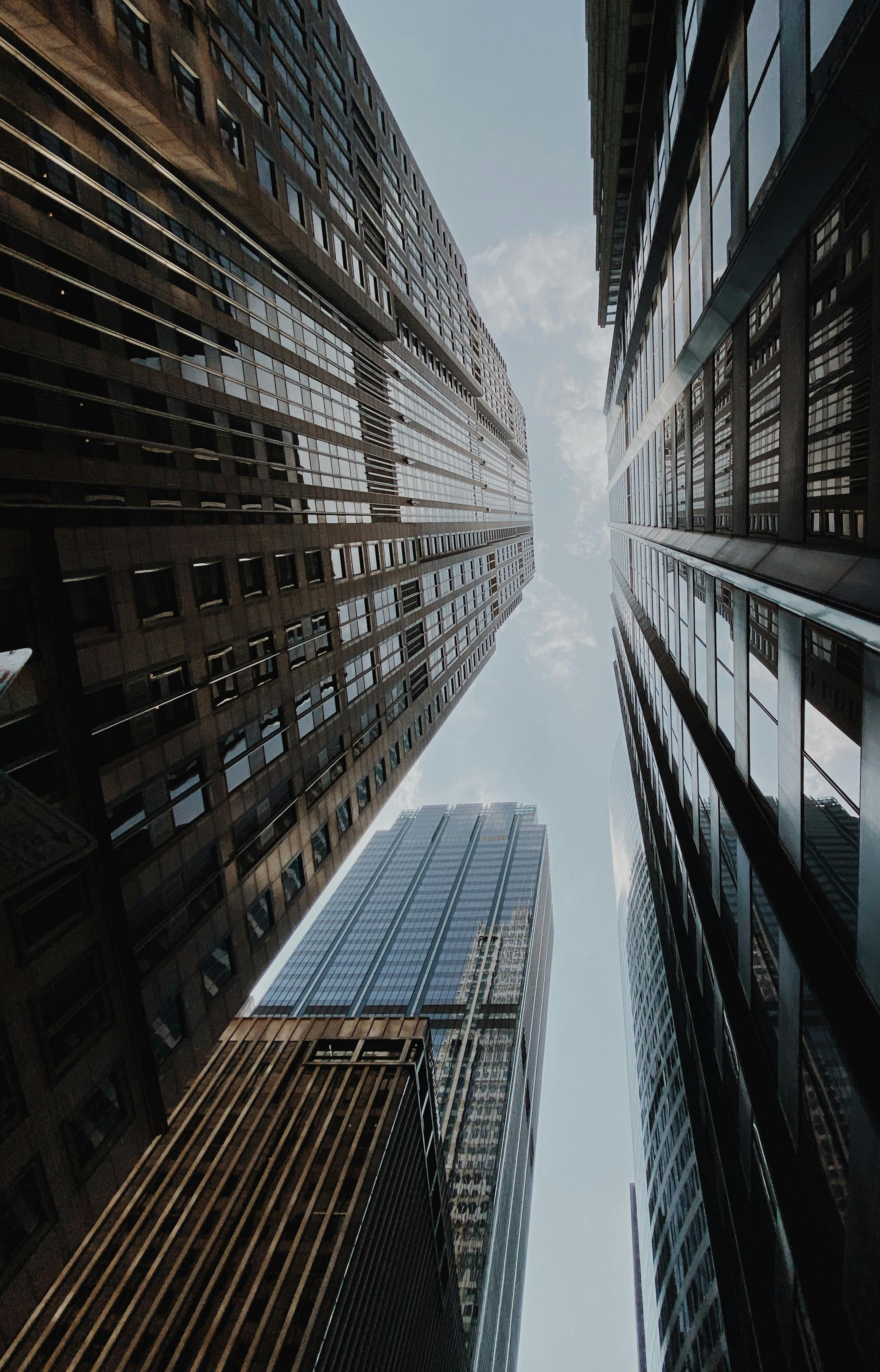 Low Angle Shot of High-Rise Buildings · Free Stock Photo