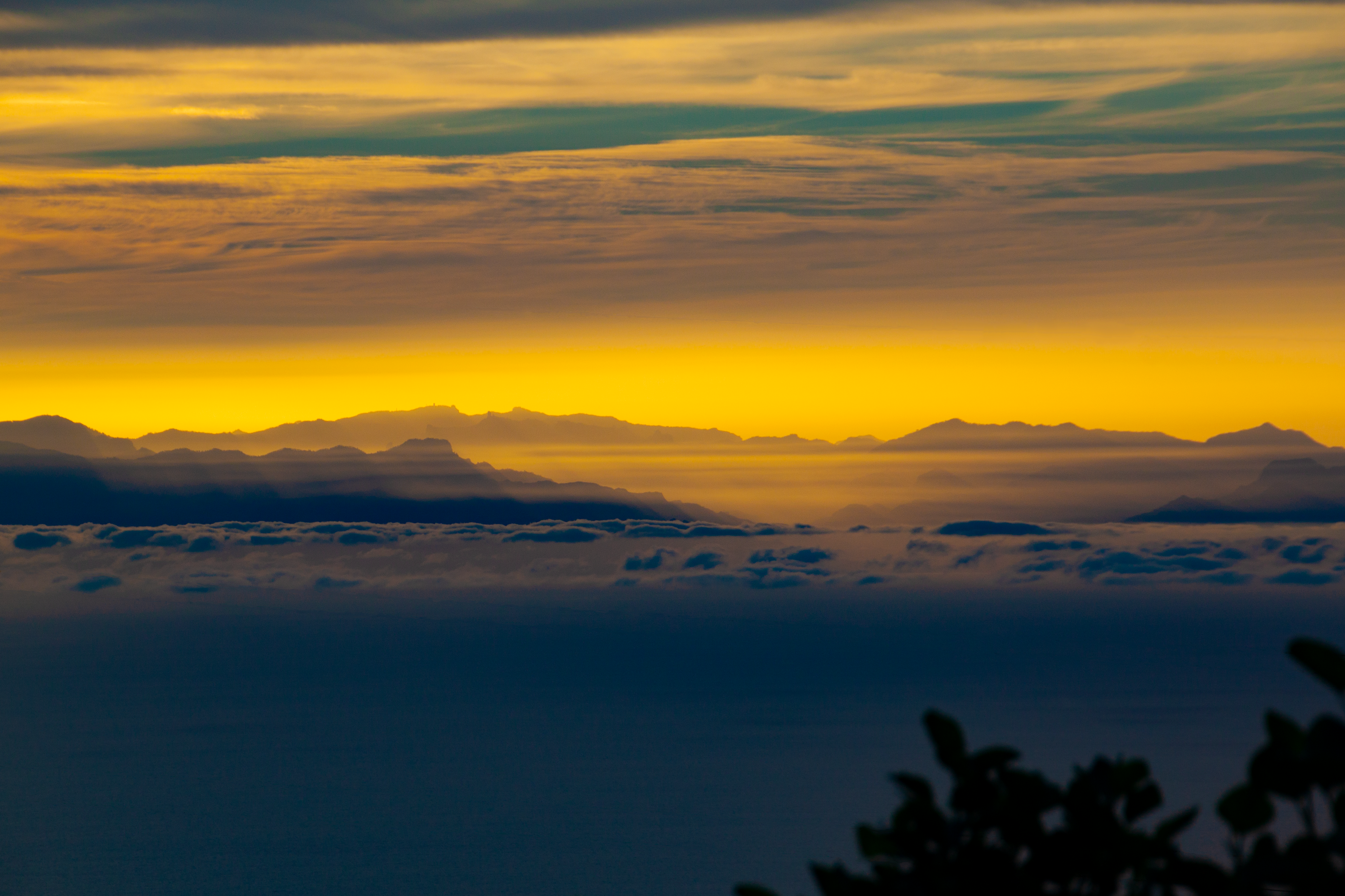 View of Mountains at Sunset · Free Stock Photo
