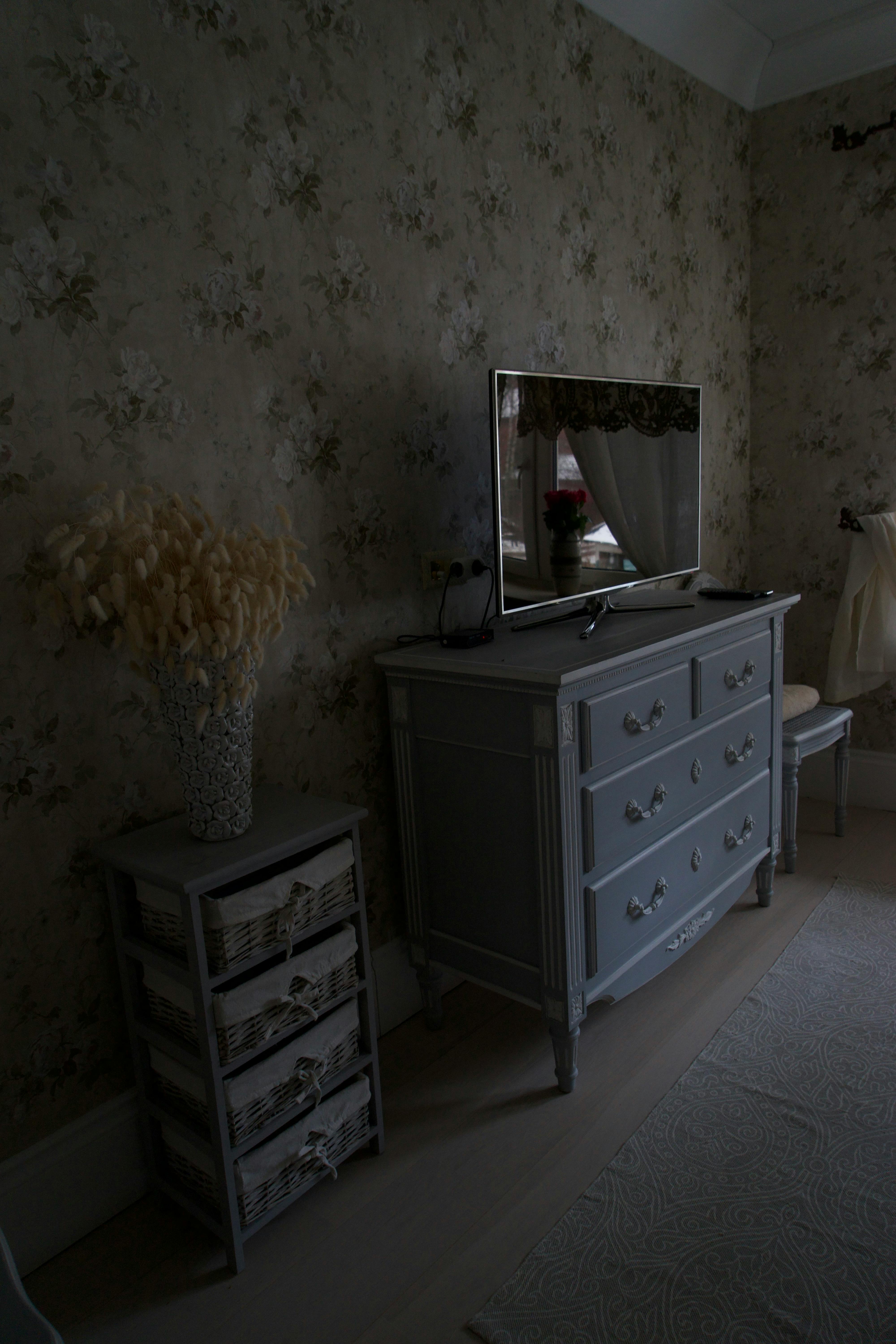 Retro Home Interior with a Gramophone and Carved Wooden Cabinet · Free ...