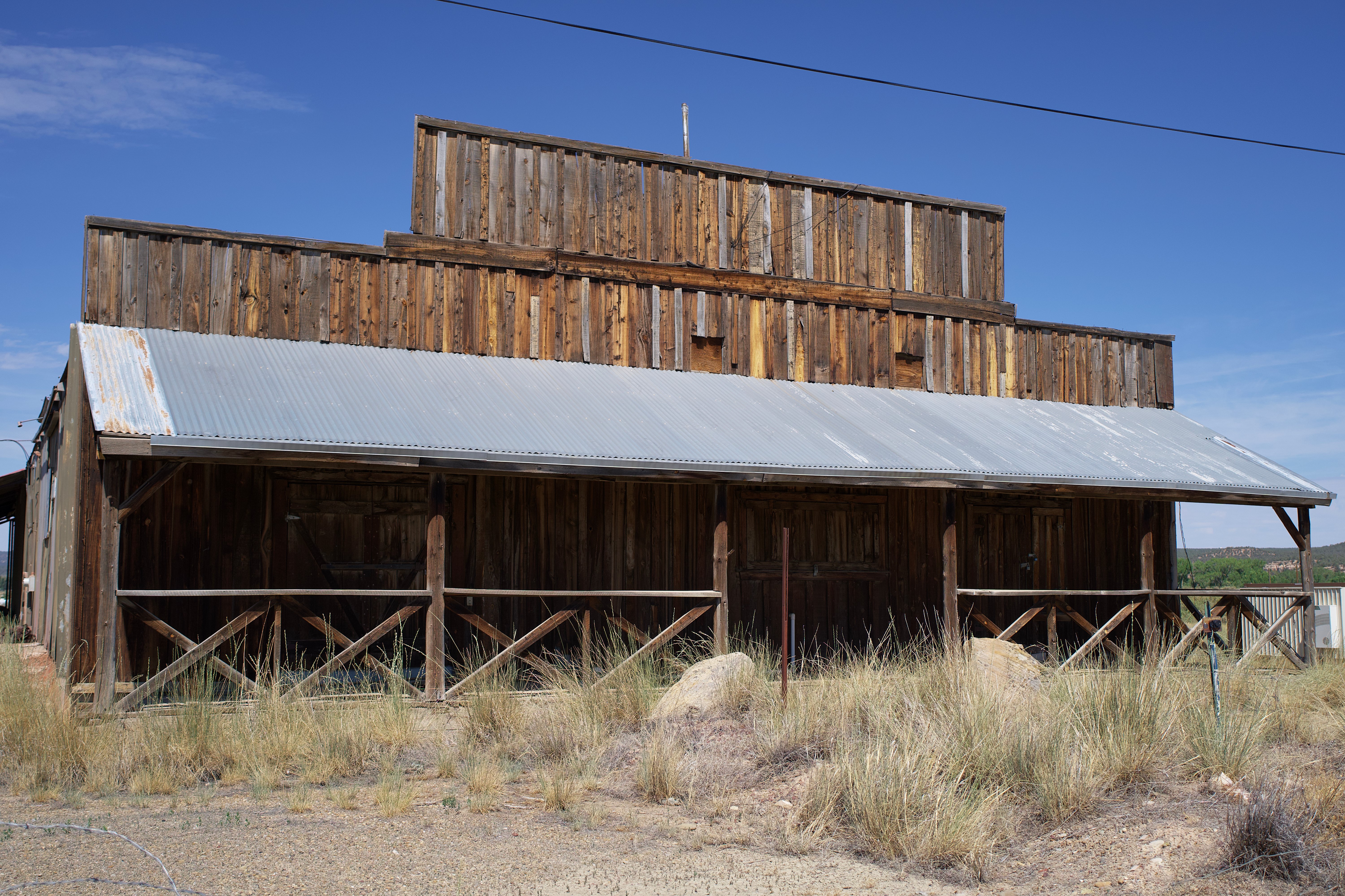 Front of an Old Wooden Building · Free Stock Photo