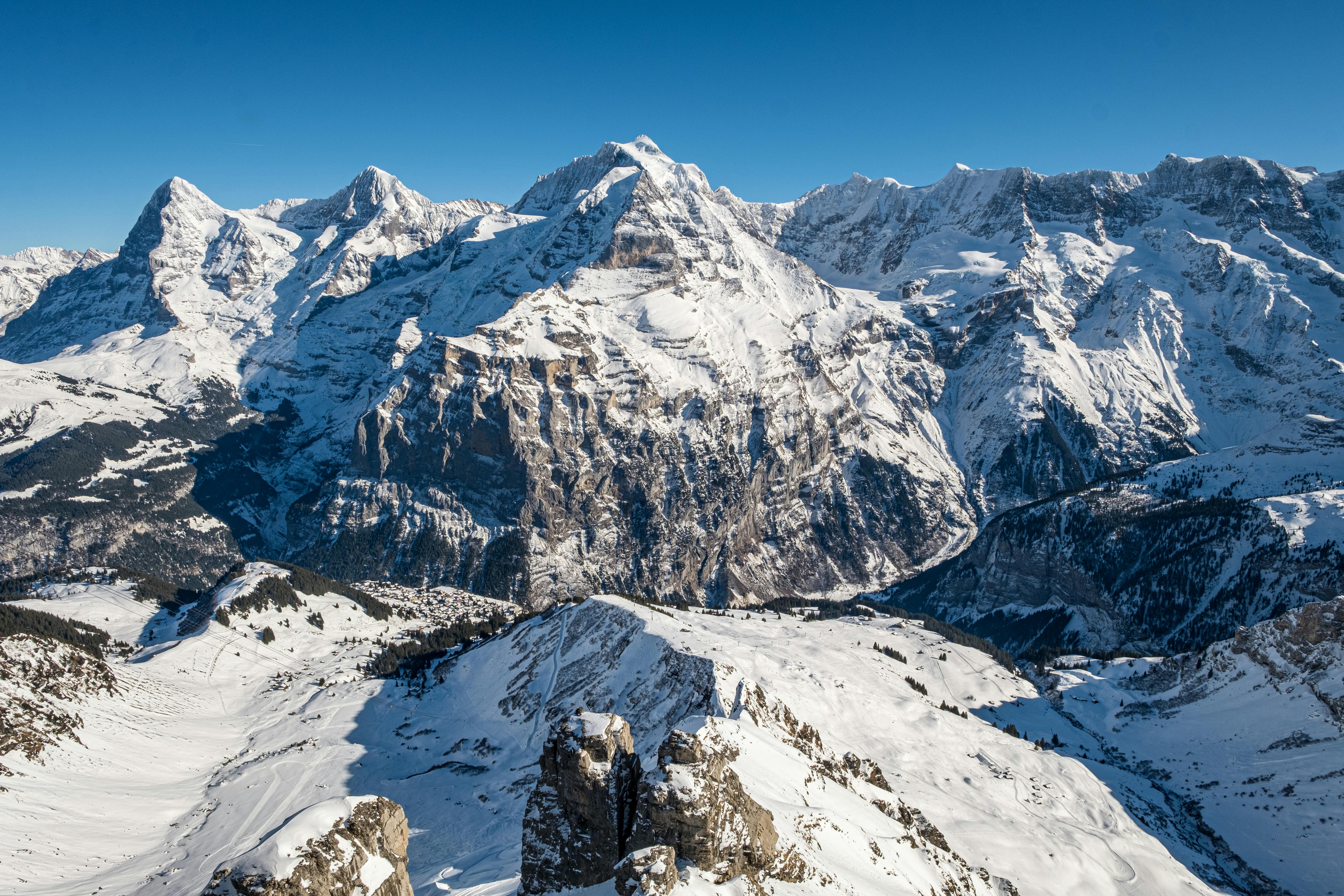 Gray Snowy Mountain · Free Stock Photo
