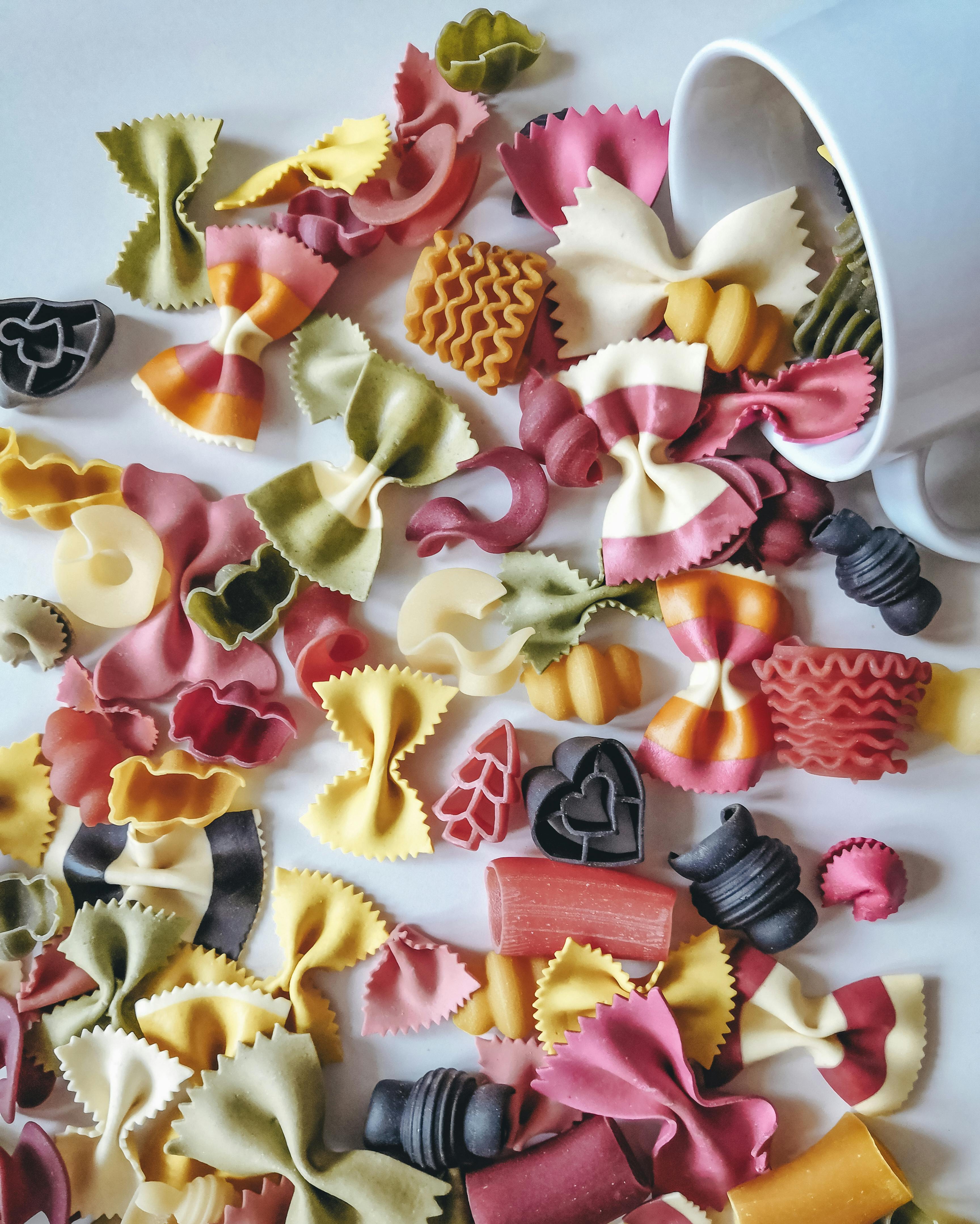 multicolored pasta · Free Stock Photo