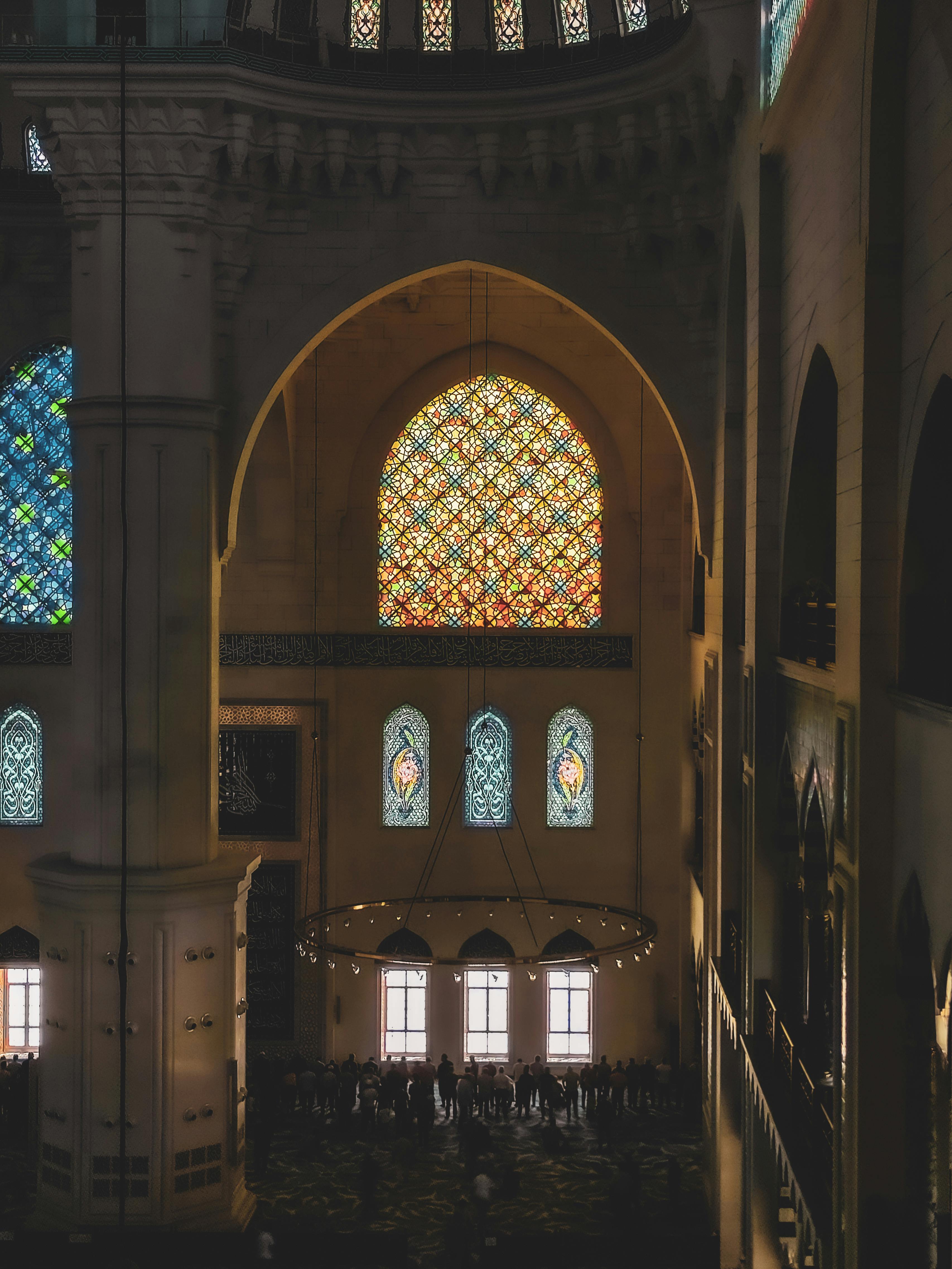 Stained Glass in Camlica Mosque in Istanbul, Turkey · Free Stock Photo