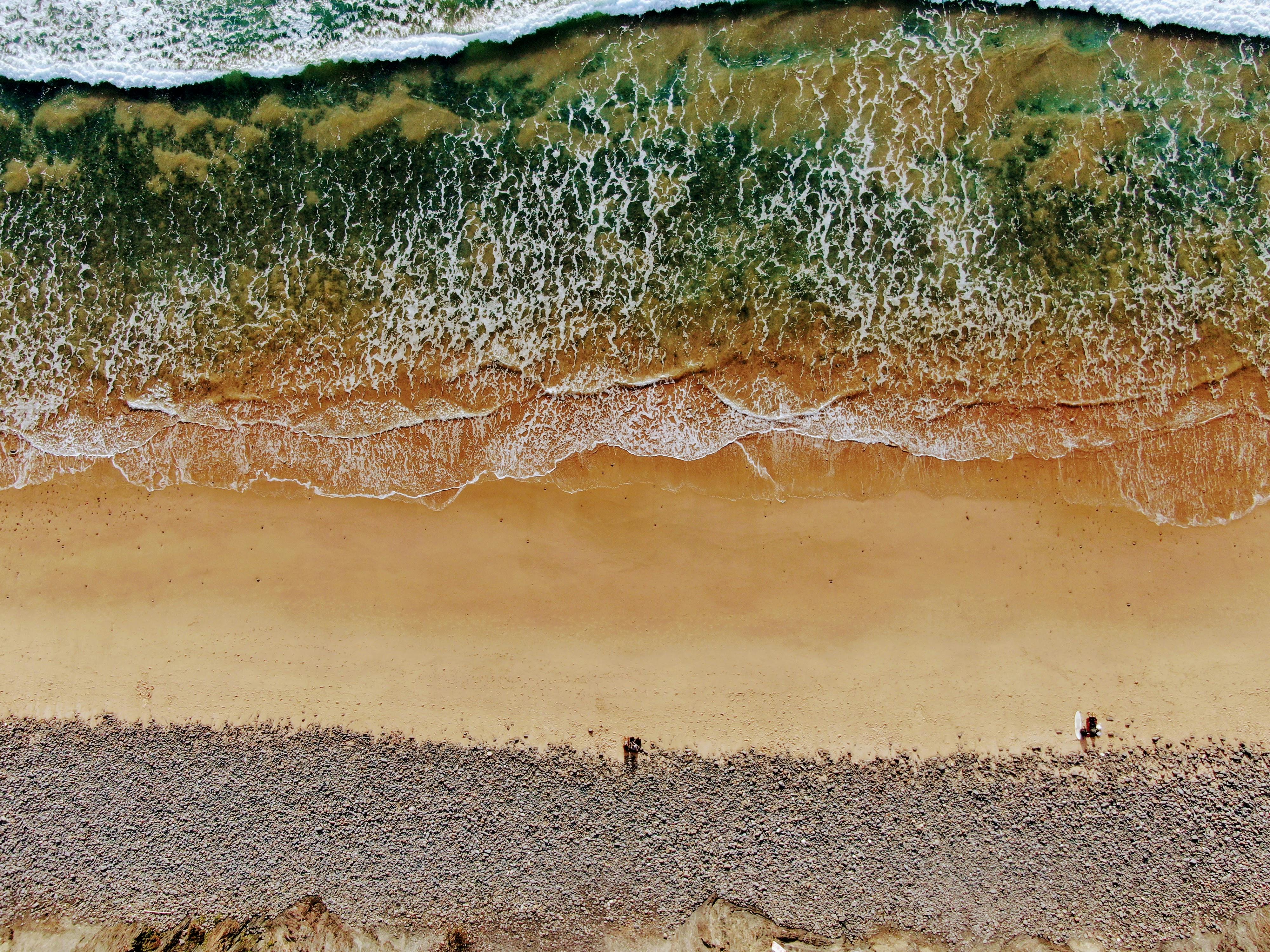 Drone Shot of a Beach · Free Stock Photo