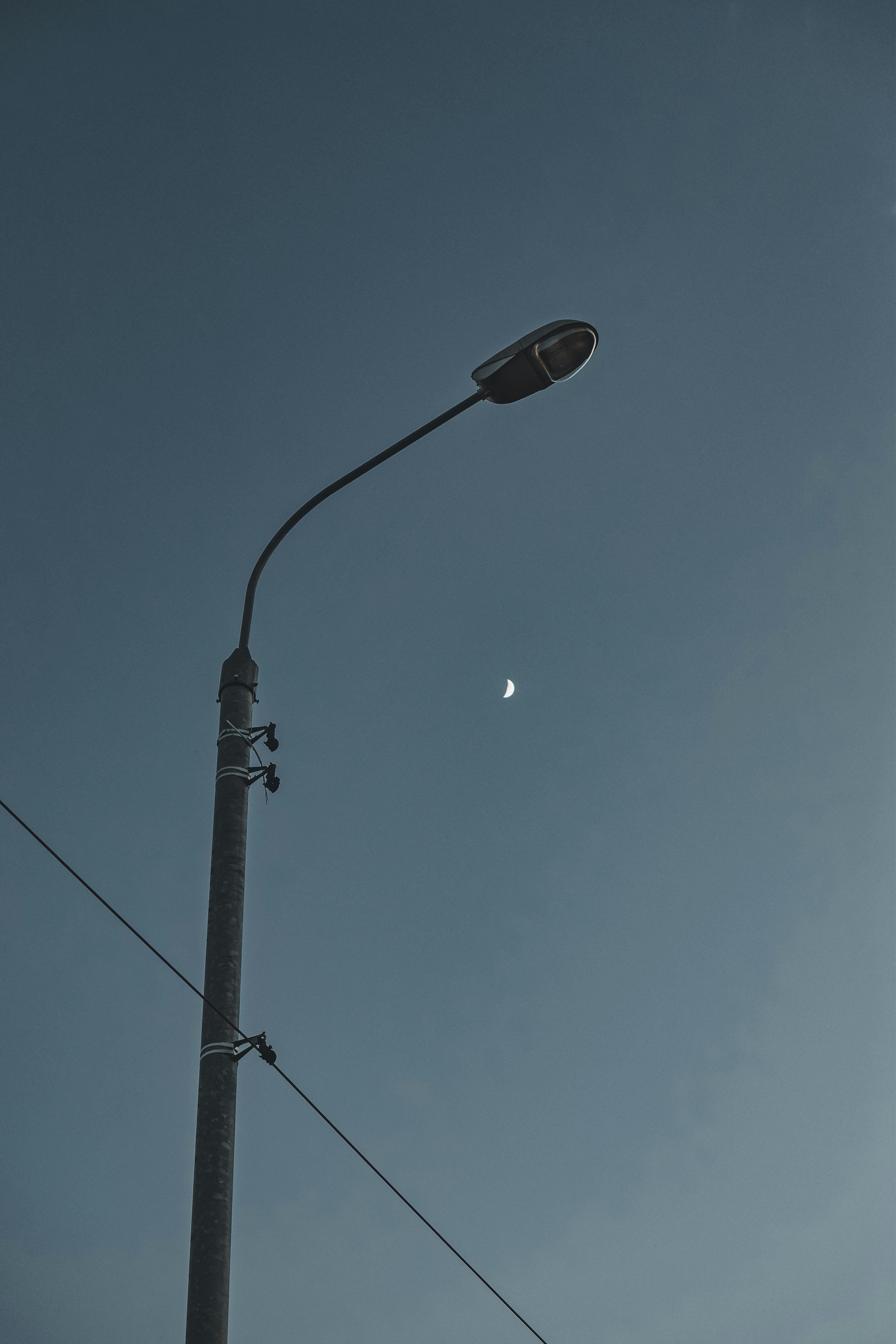Lighted Street Lamp Post during Night Time · Free Stock Photo
