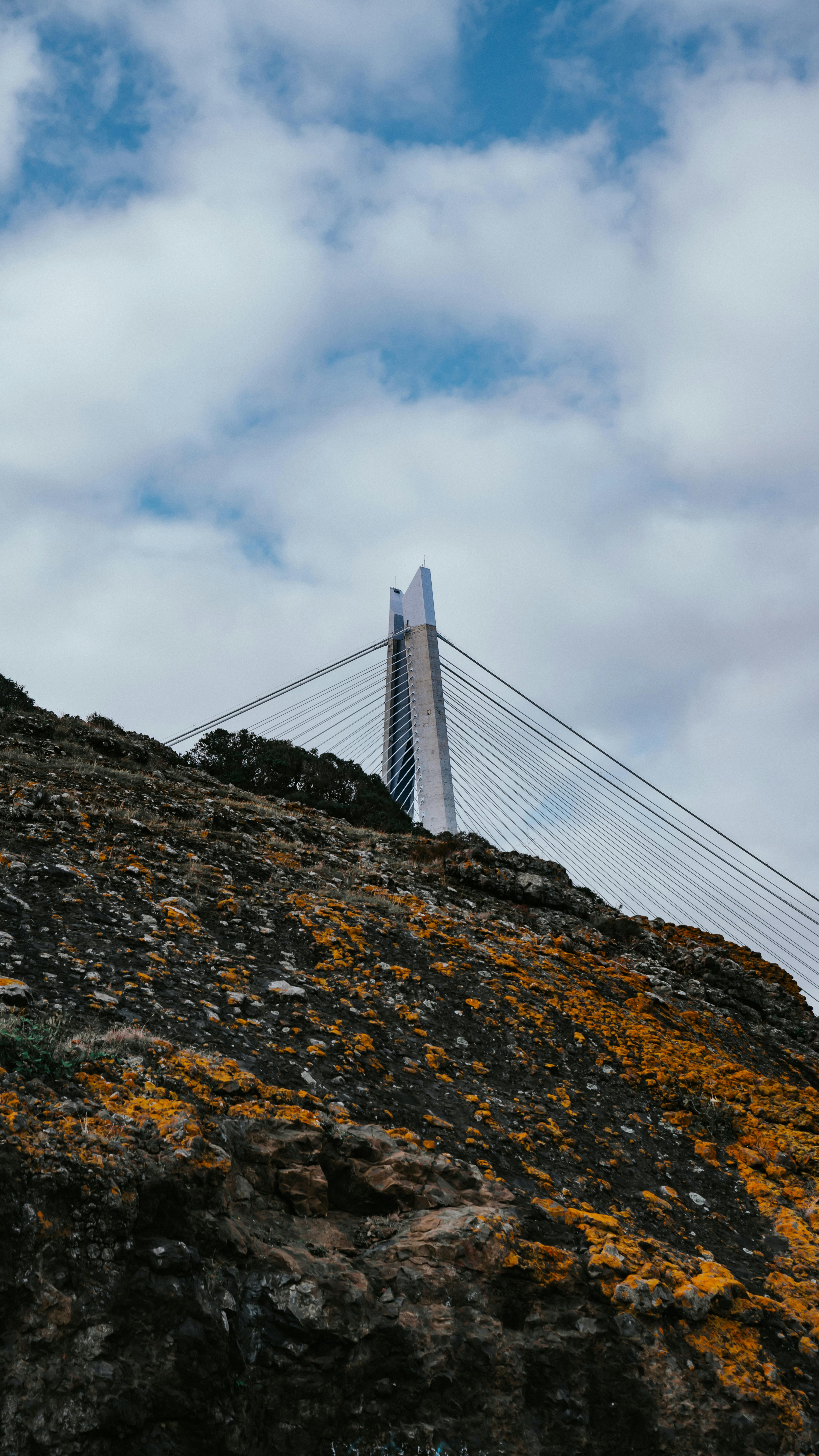 A Bridge Near the Rock Formation · Free Stock Photo