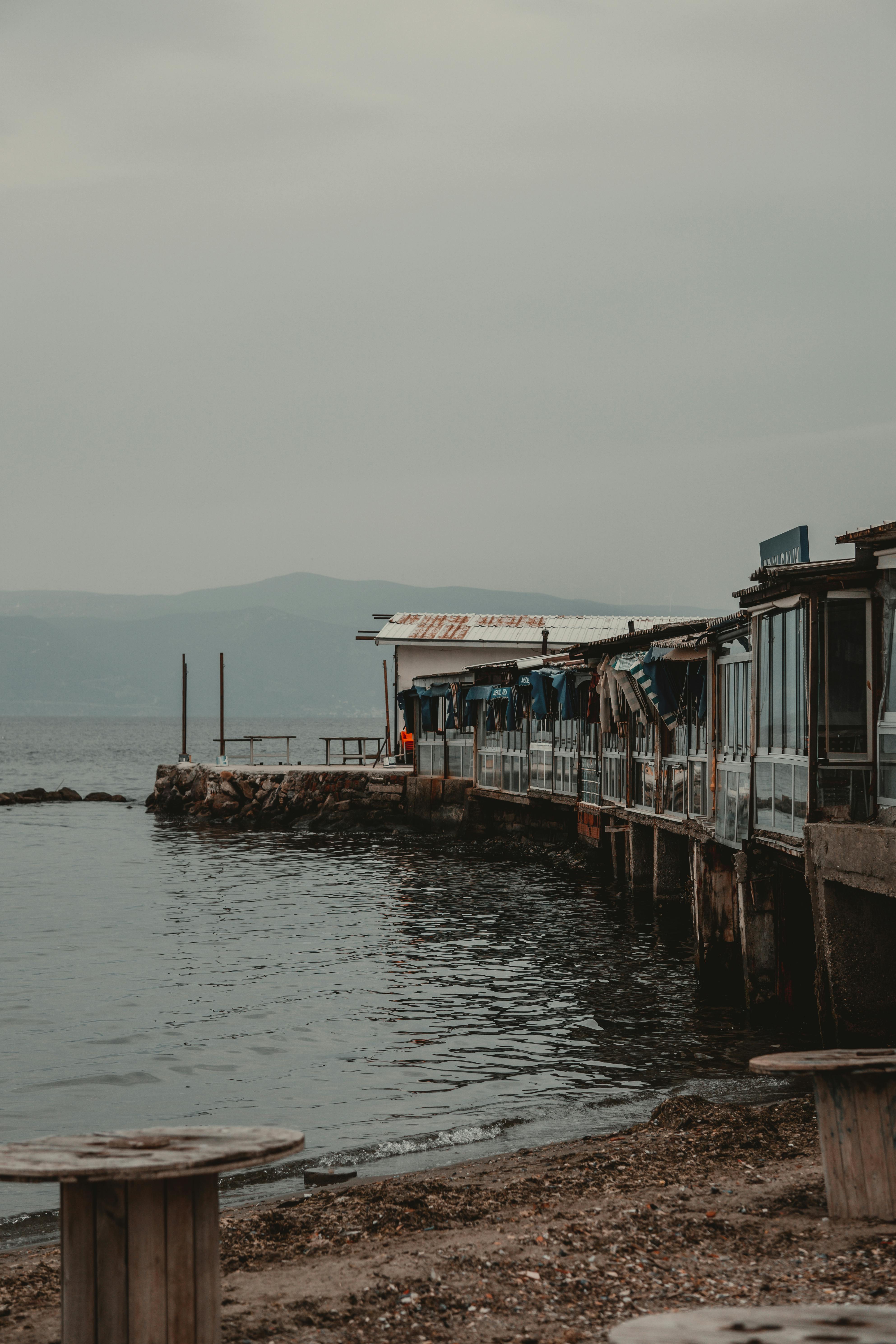 A Old Wooden Pier In Corinthia Greece Photos, Download The BEST Free A ...