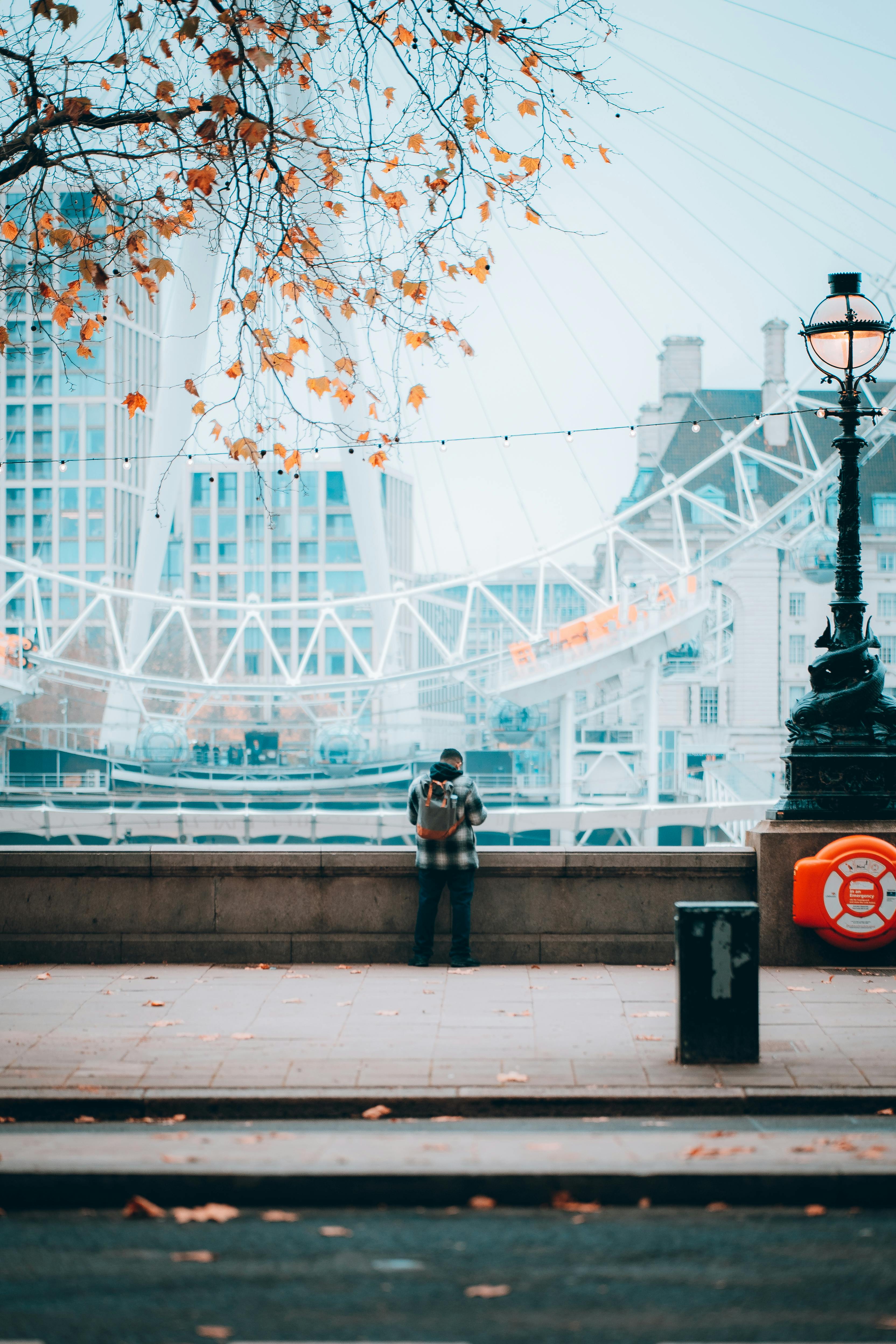 Man Standing on Street in London · Free Stock Photo