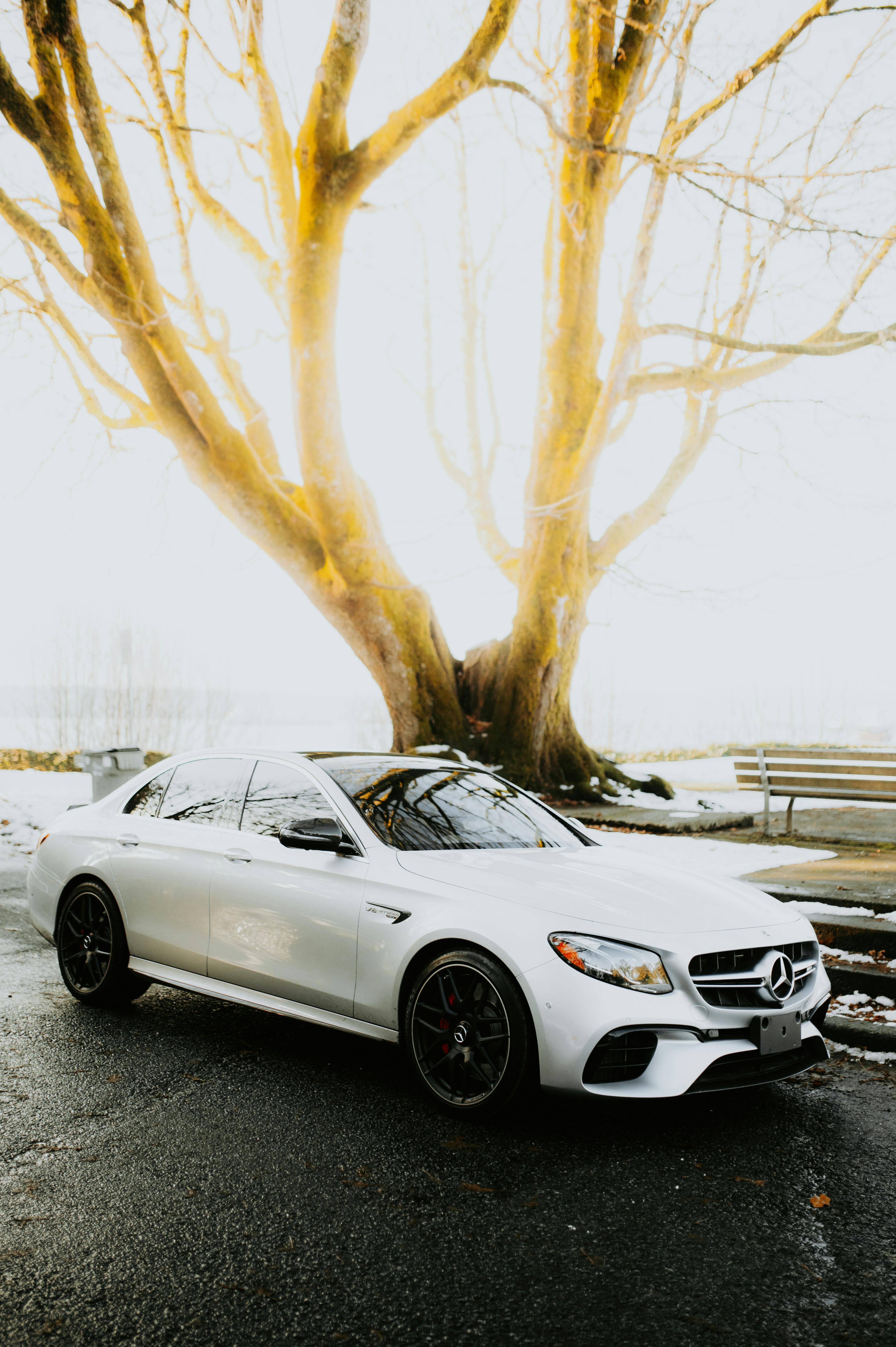 Mercedes Benz Parked on the Road · Free Stock Photo