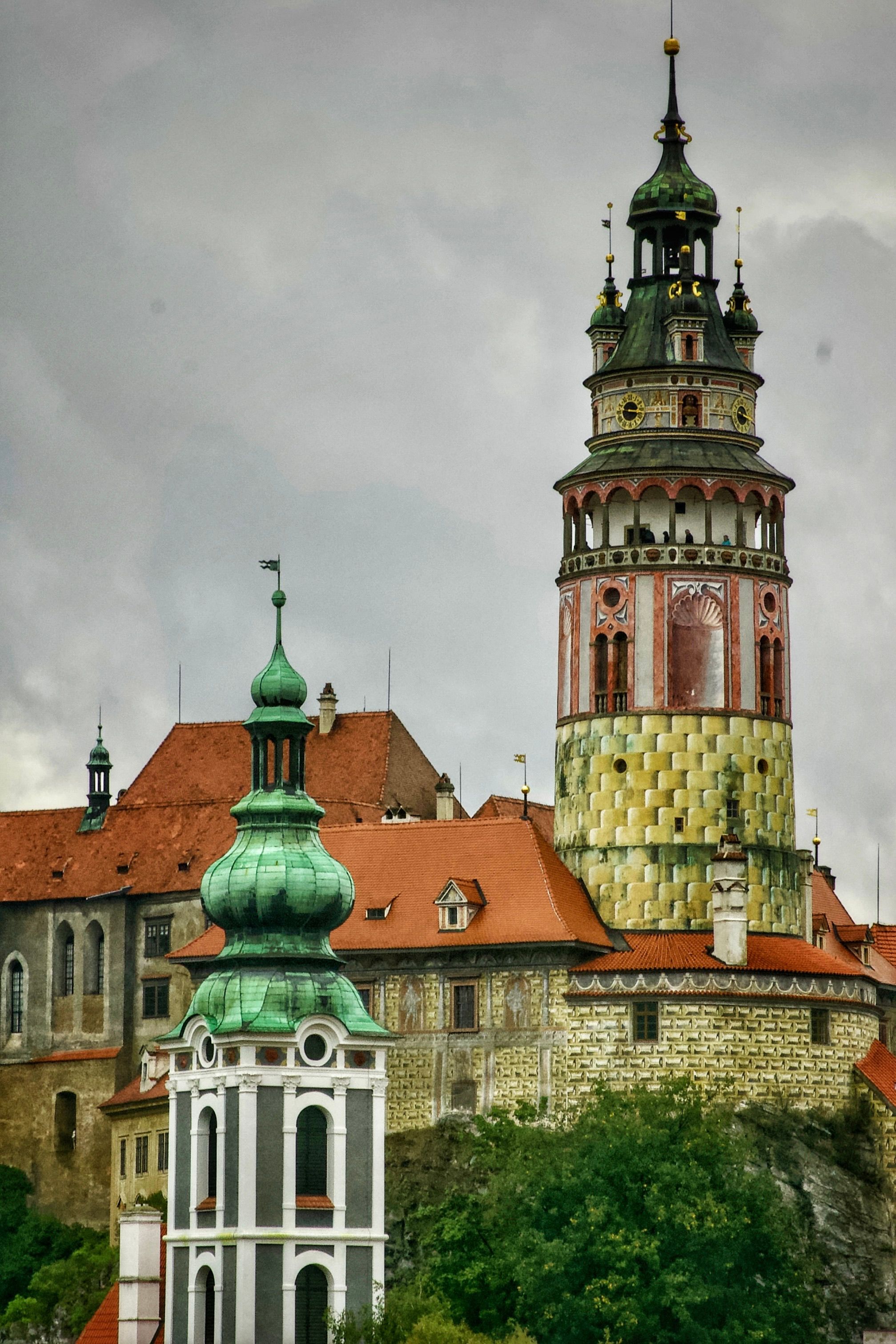 Castle and a Clock Tower · Free Stock Photo