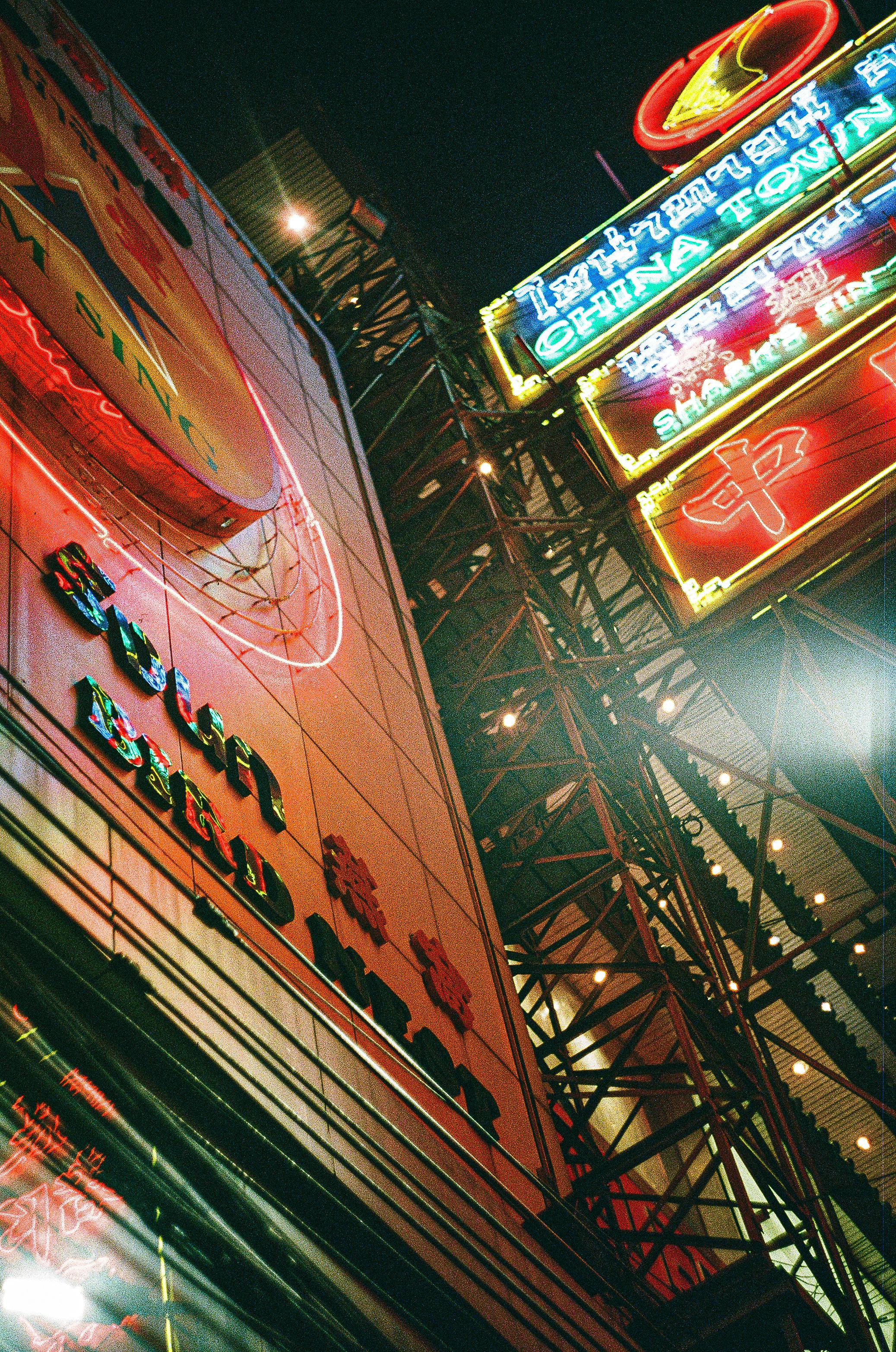 Neon Signs at Night · Free Stock Photo